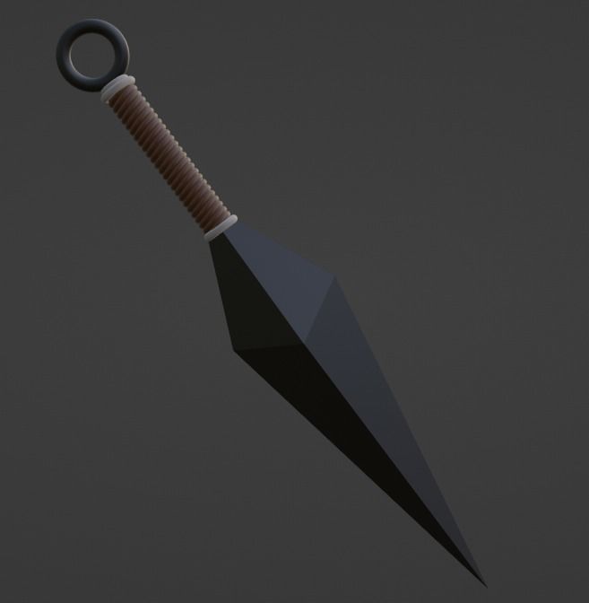 Kunai 3D sword free VR / AR / low-poly 3D model | CGTrader