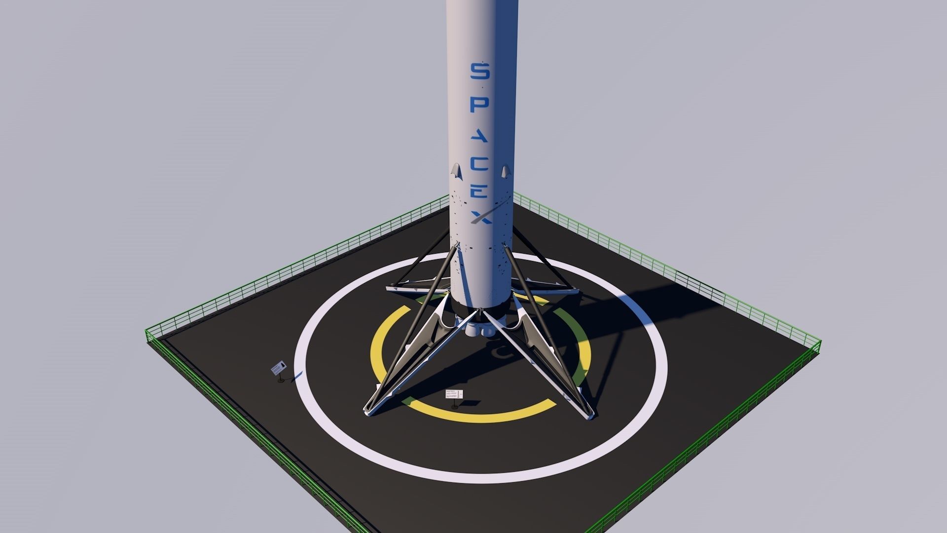 SpaceX Falcon 3D model | CGTrader