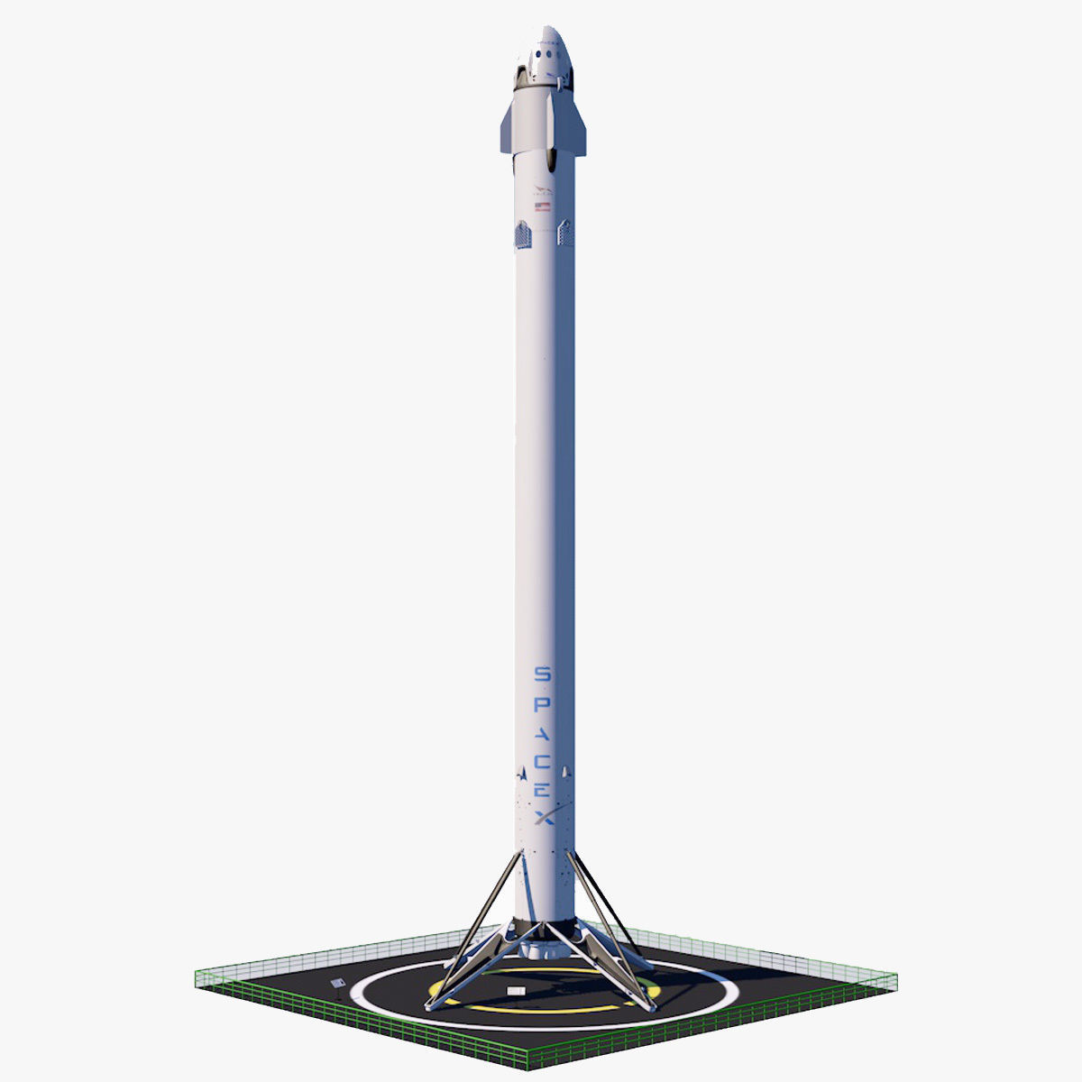 SpaceX Falcon 3D model | CGTrader
