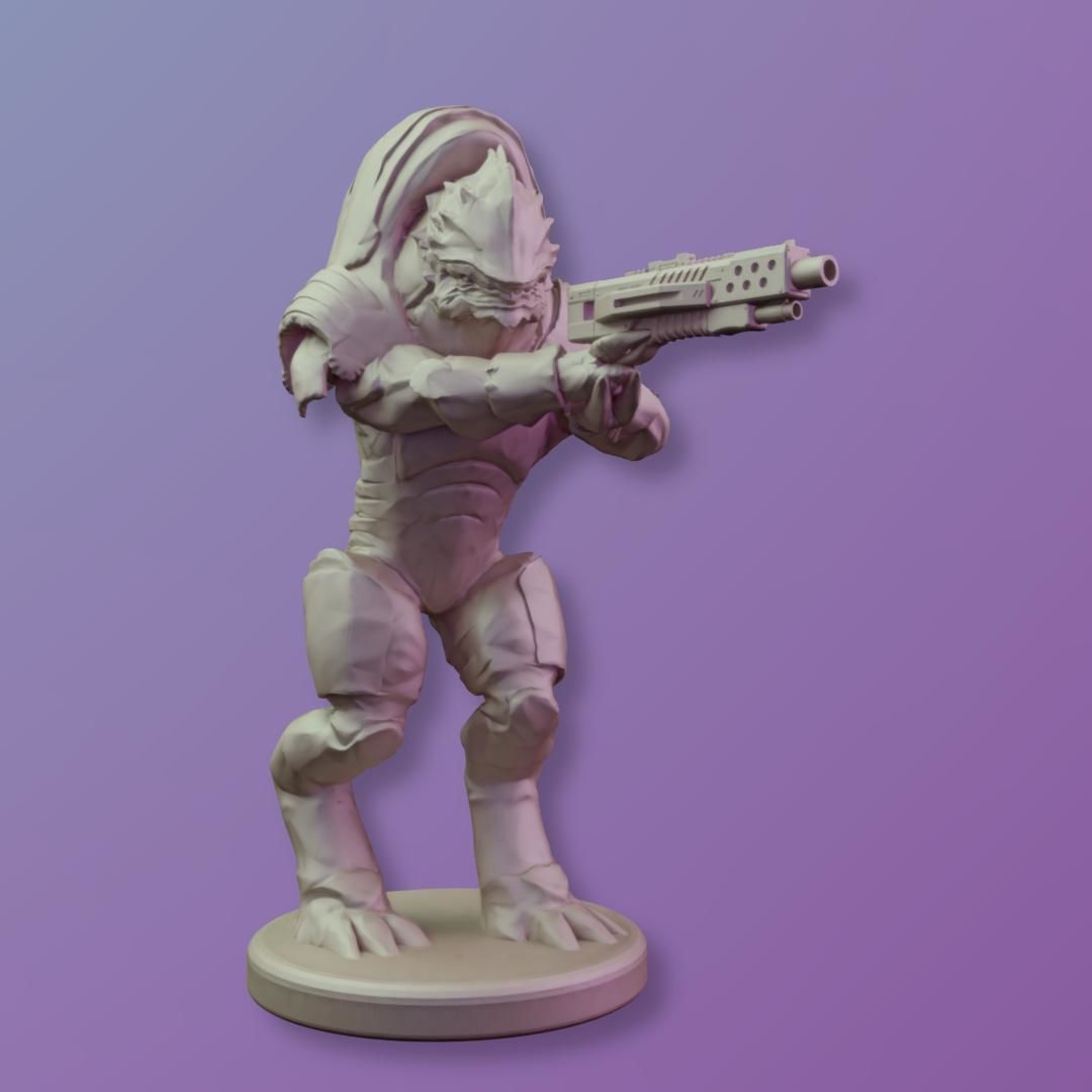 Krogan From Mass Effect 3d Model 3d Printable Cgtrader 8220