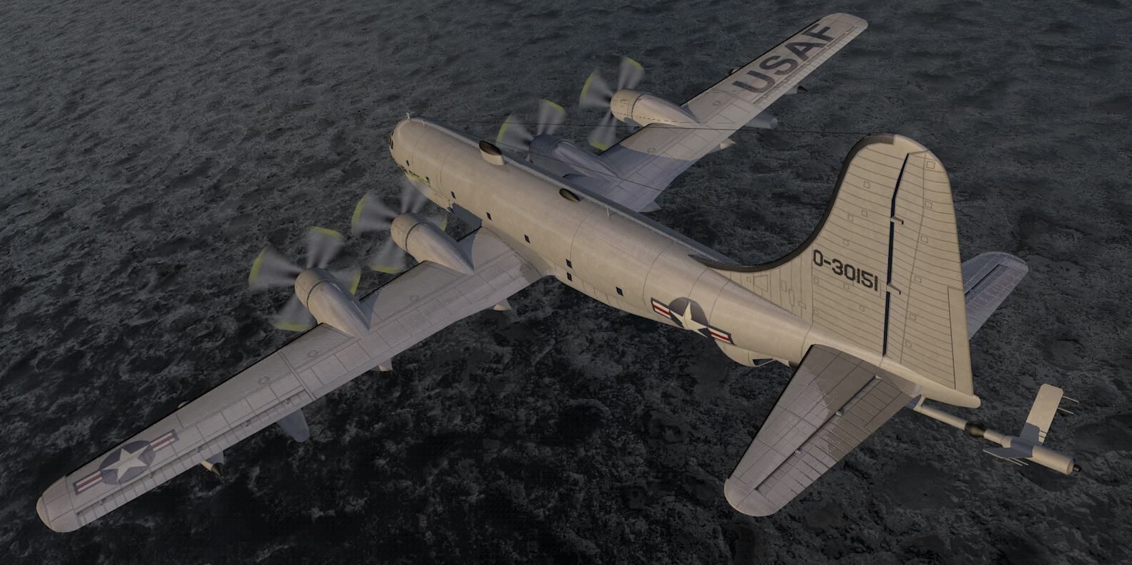 Boeing C-97 Stratofreighter - Boeing KC-97L Stratotanker 3D model ...
