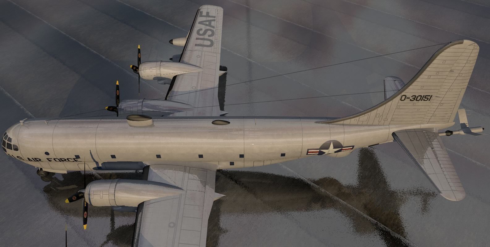 Boeing C-97 Stratofreighter - Boeing KC-97L Stratotanker 3D model ...