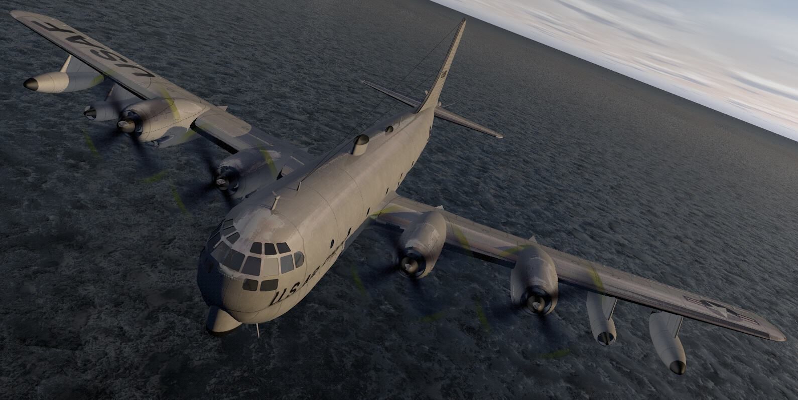 Boeing C-97 Stratofreighter - Boeing KC-97L Stratotanker 3D model ...