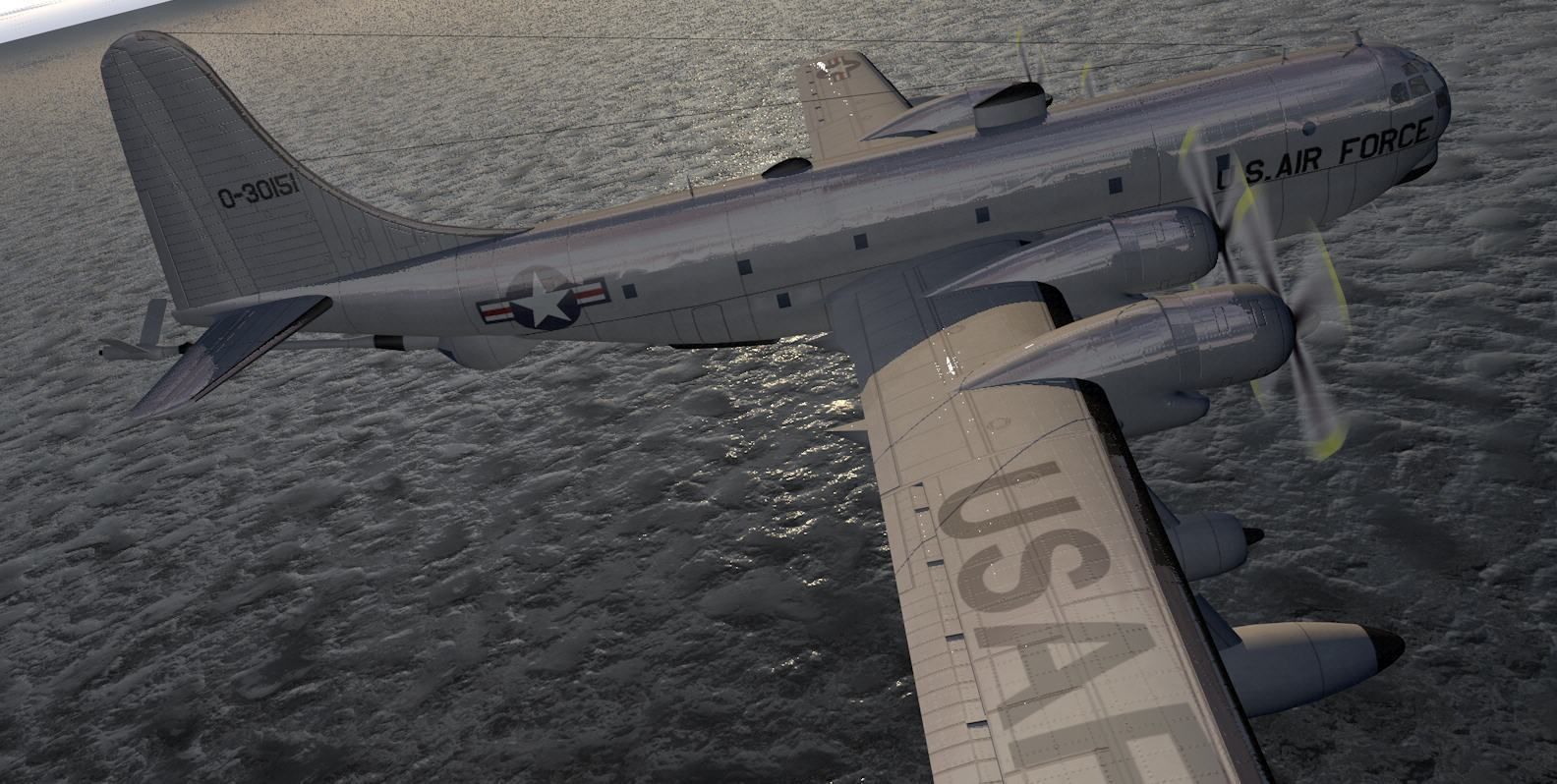 Boeing C-97 Stratofreighter - Boeing KC-97L Stratotanker 3D model ...