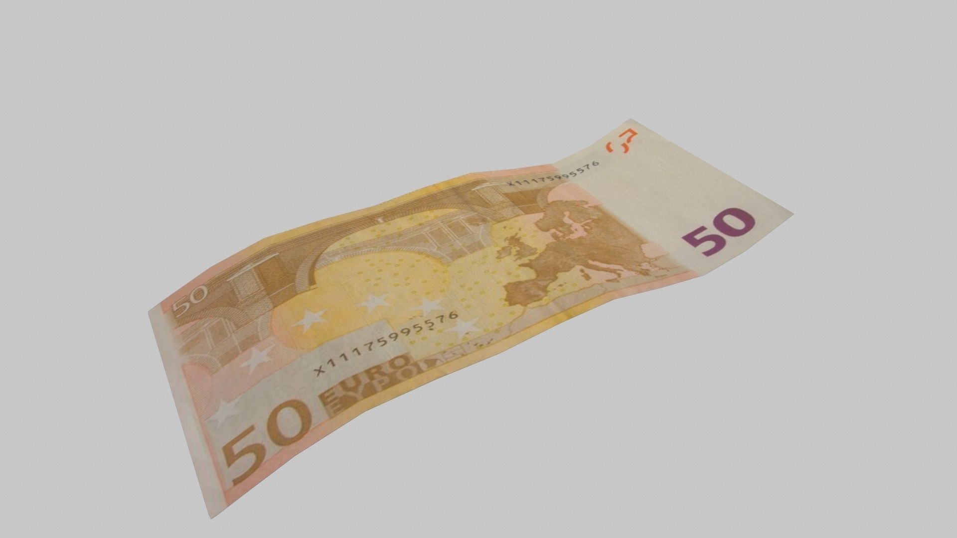 3D model 50 Euro Bill 3D Model VR / AR / low-poly | CGTrader