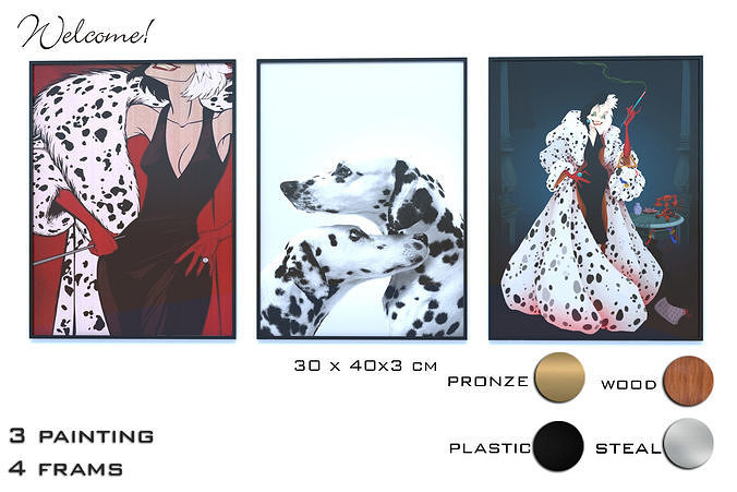 Disney frame 3D model | CGTrader