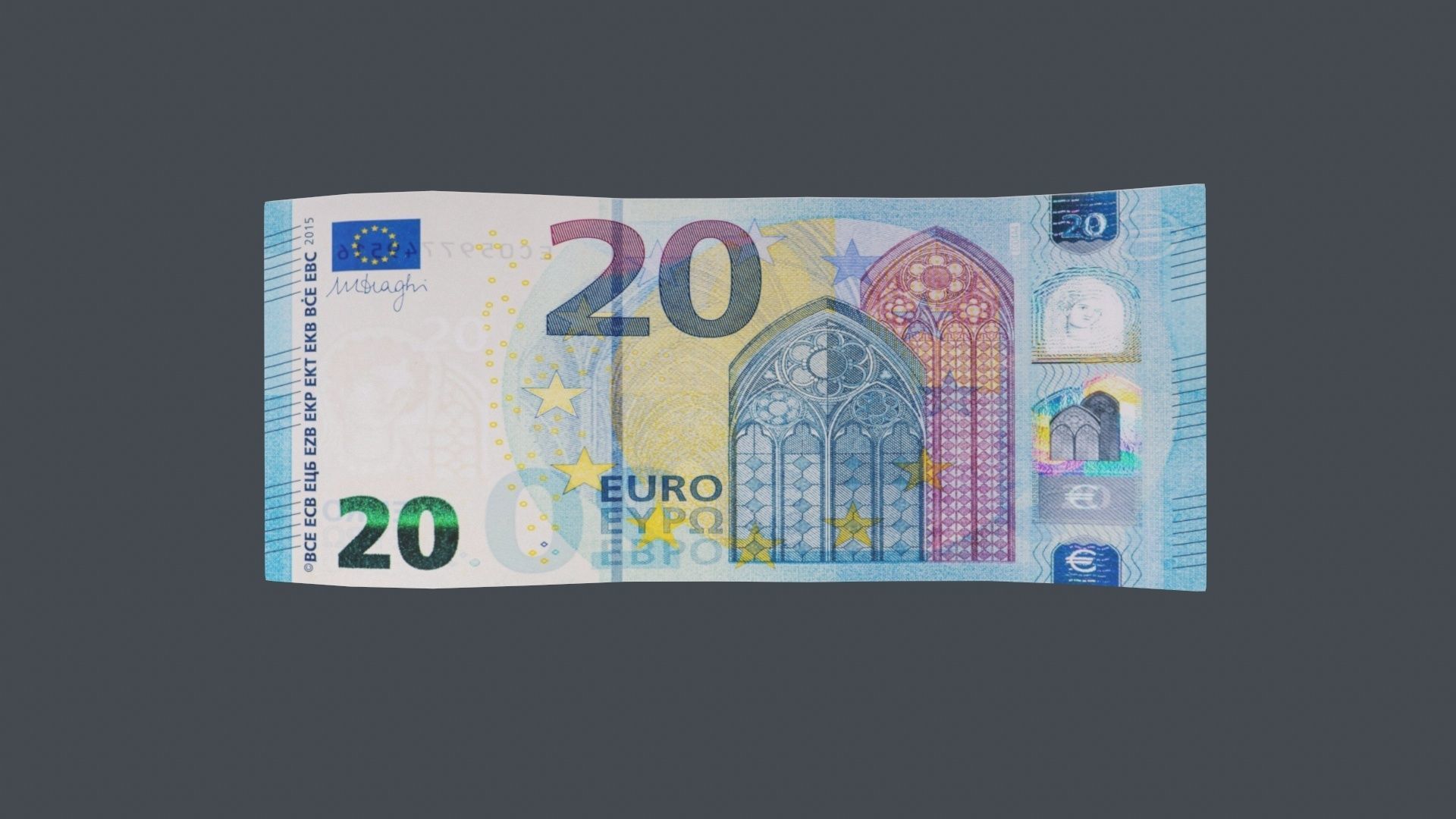20 Euro Bill 3D Model 3D model | CGTrader