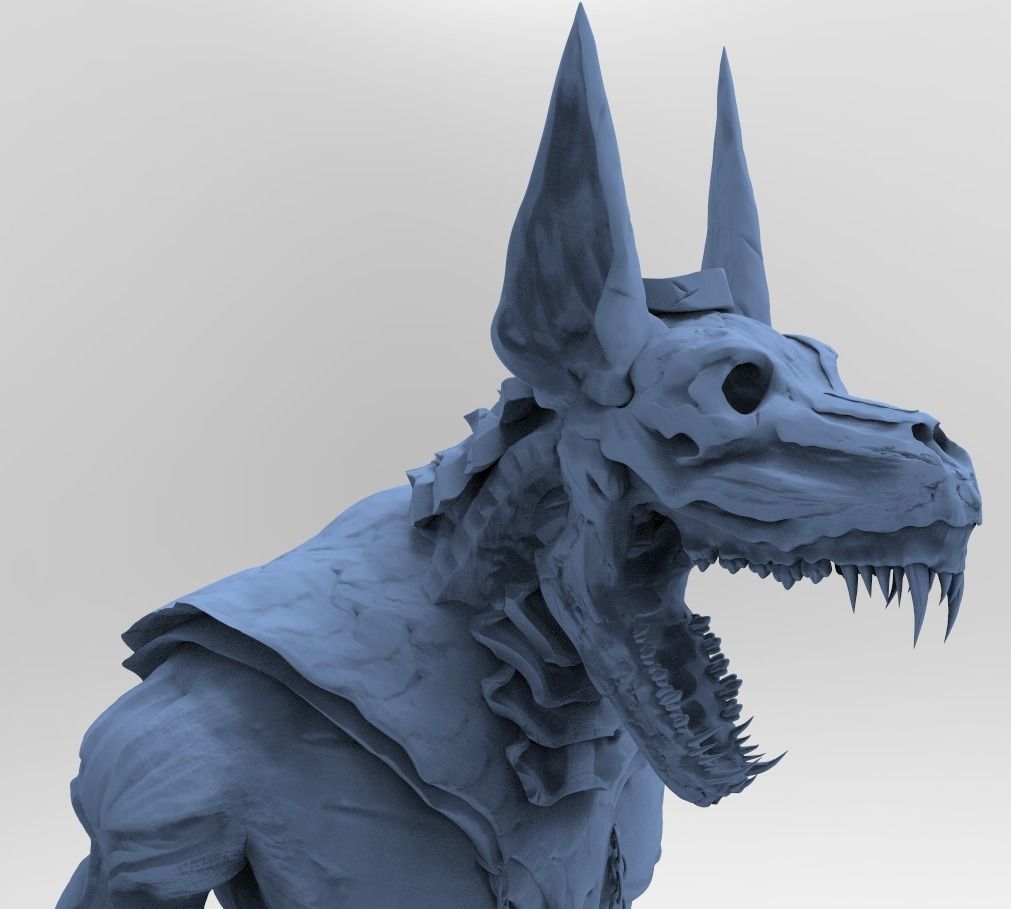 3D model Mythological Anubis Sculpting VR / AR / low-poly | CGTrader