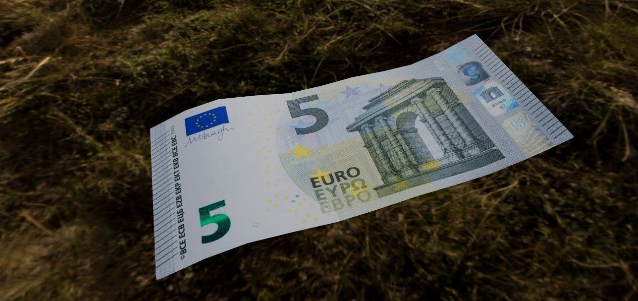 3D model 5 Euro Bill 3D Model VR / AR / low-poly | CGTrader