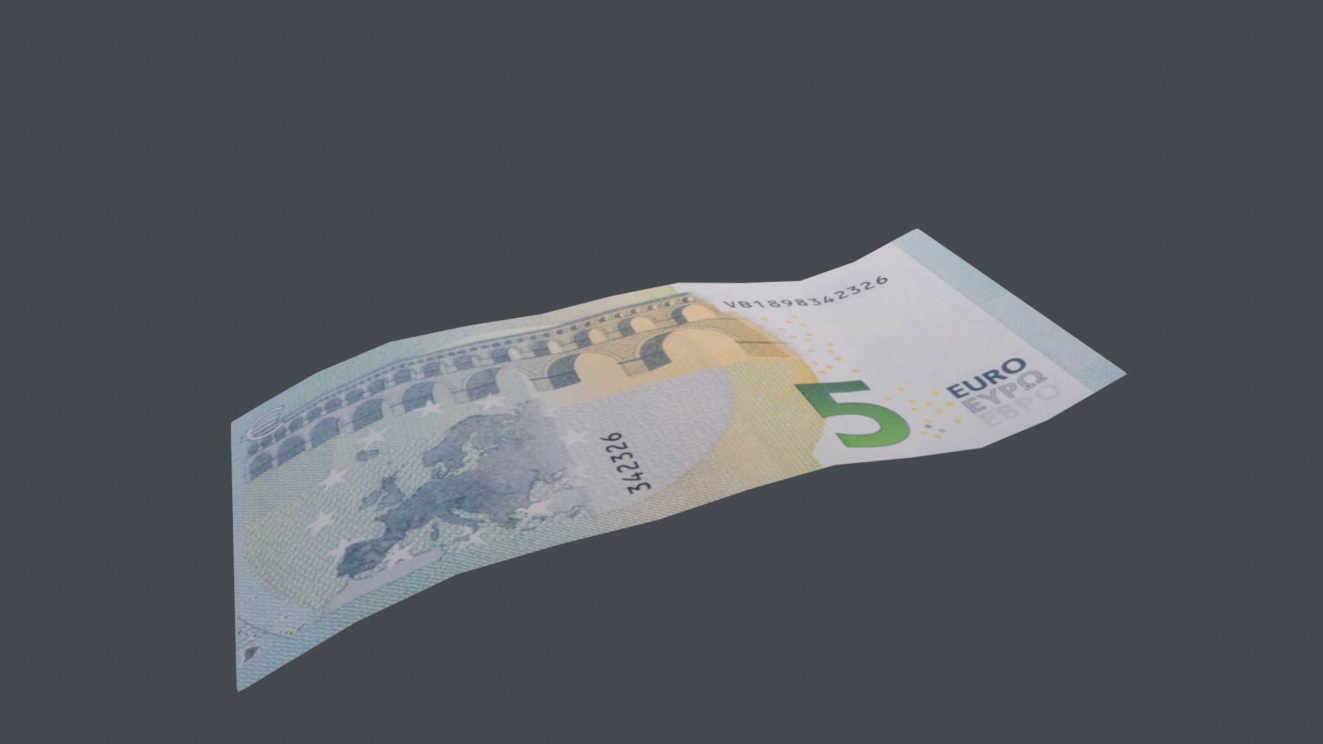 3D model 5 Euro Bill 3D Model VR / AR / low-poly | CGTrader