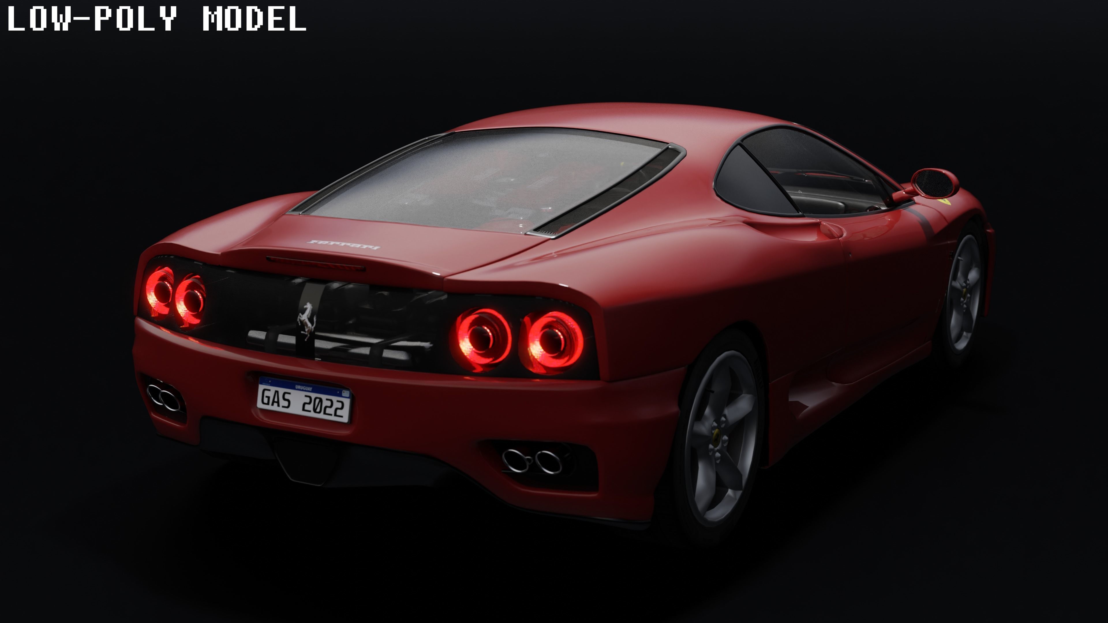 3D model Ferrari F-360 Modena - Complete Edition VR / AR / low-poly ...