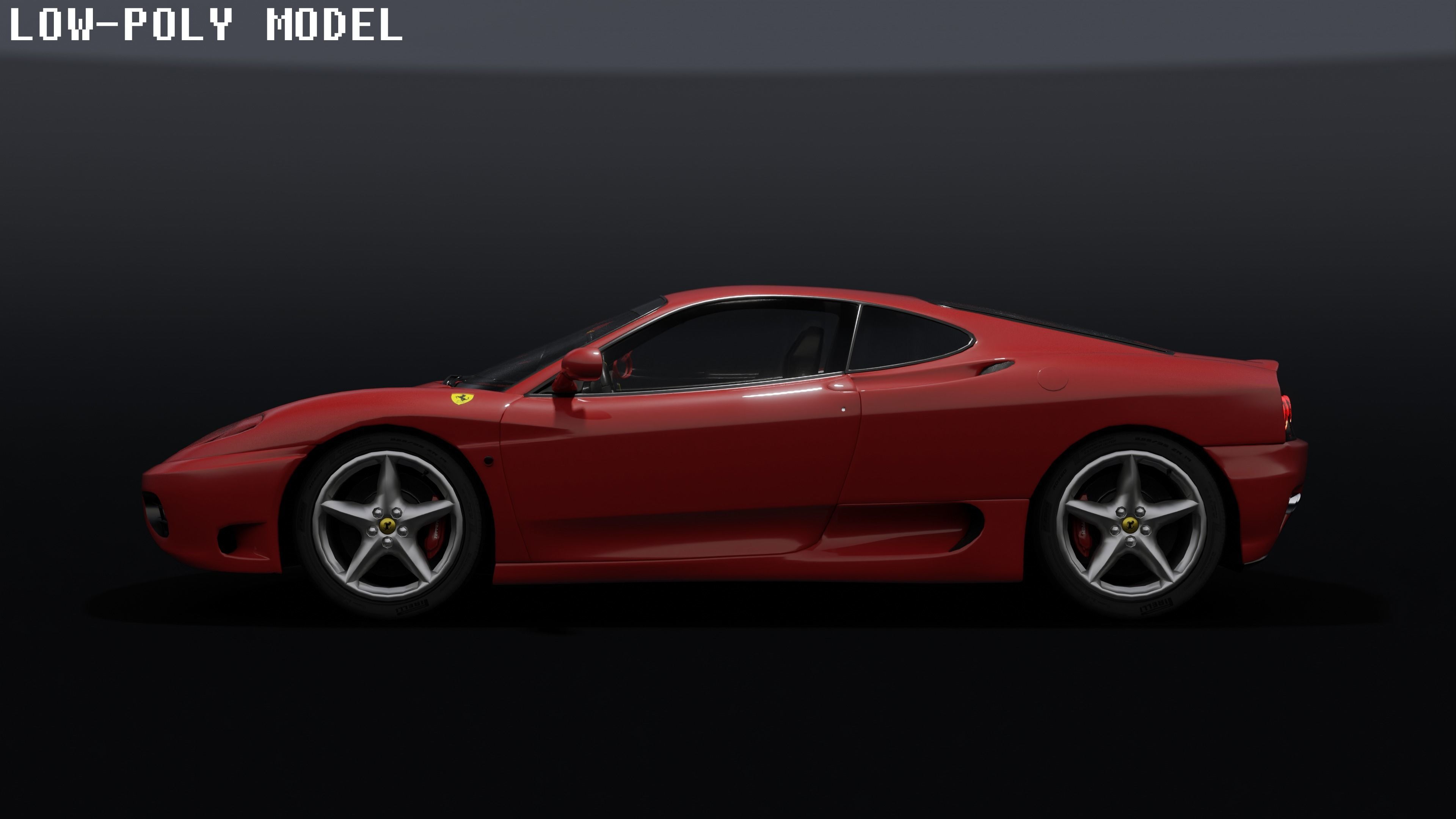 3D model Ferrari F-360 Modena - Complete Edition VR / AR / low-poly ...