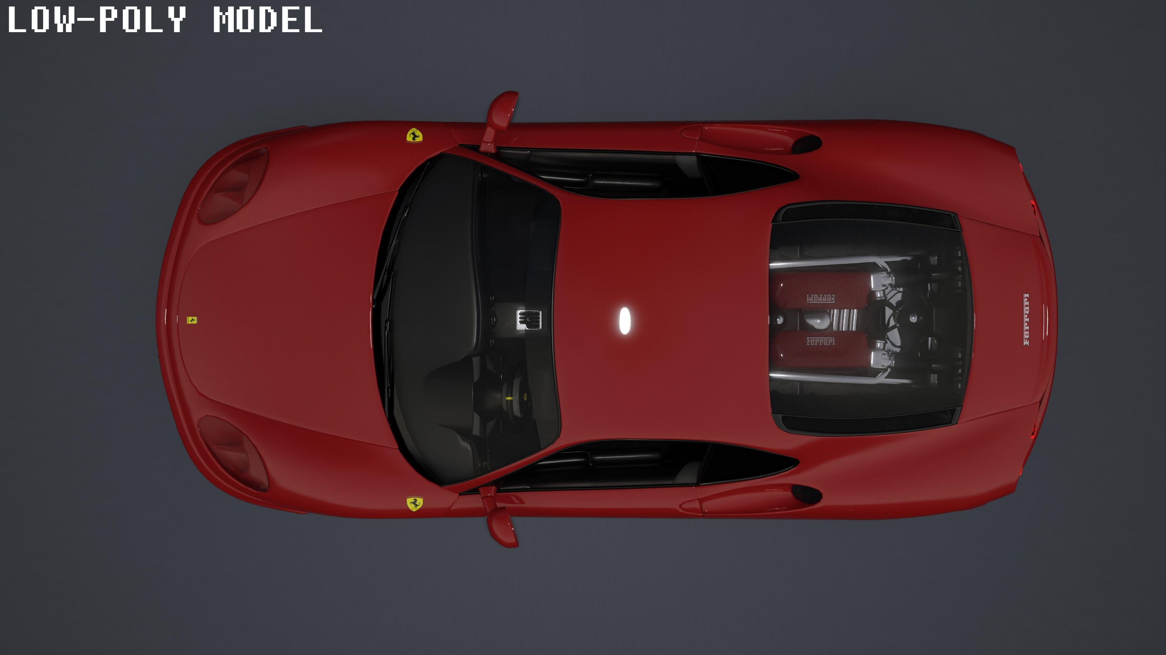 3D model Ferrari F-360 Modena - Complete Edition VR / AR / low-poly ...