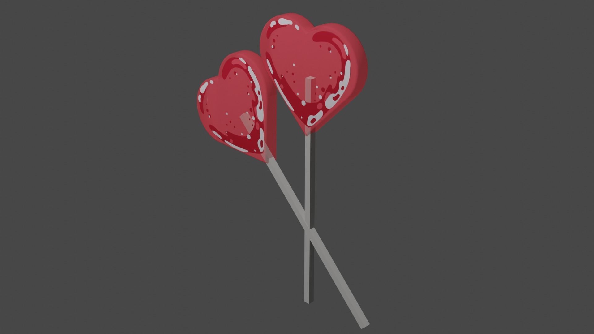 3D model Valentines Lollipop VR / AR / low-poly | CGTrader