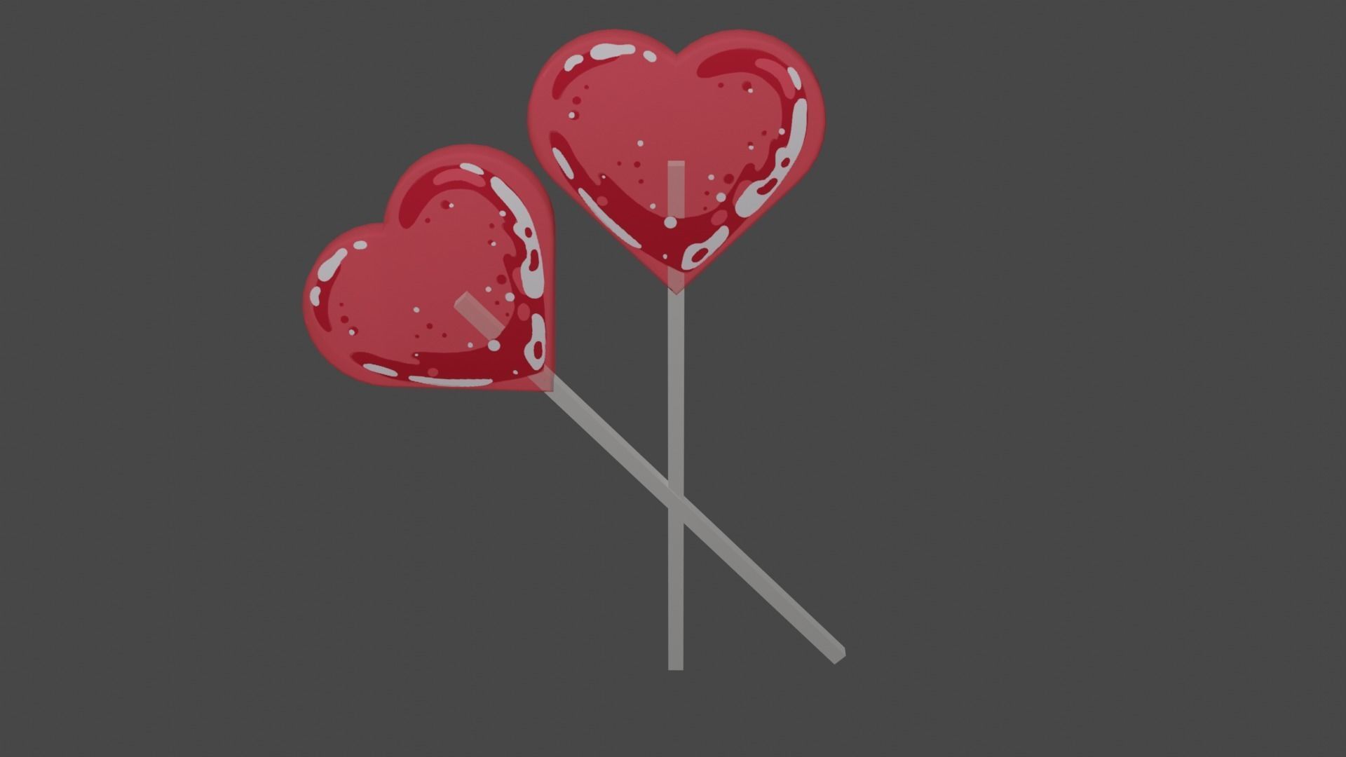 3D model Valentines Lollipop VR / AR / low-poly | CGTrader