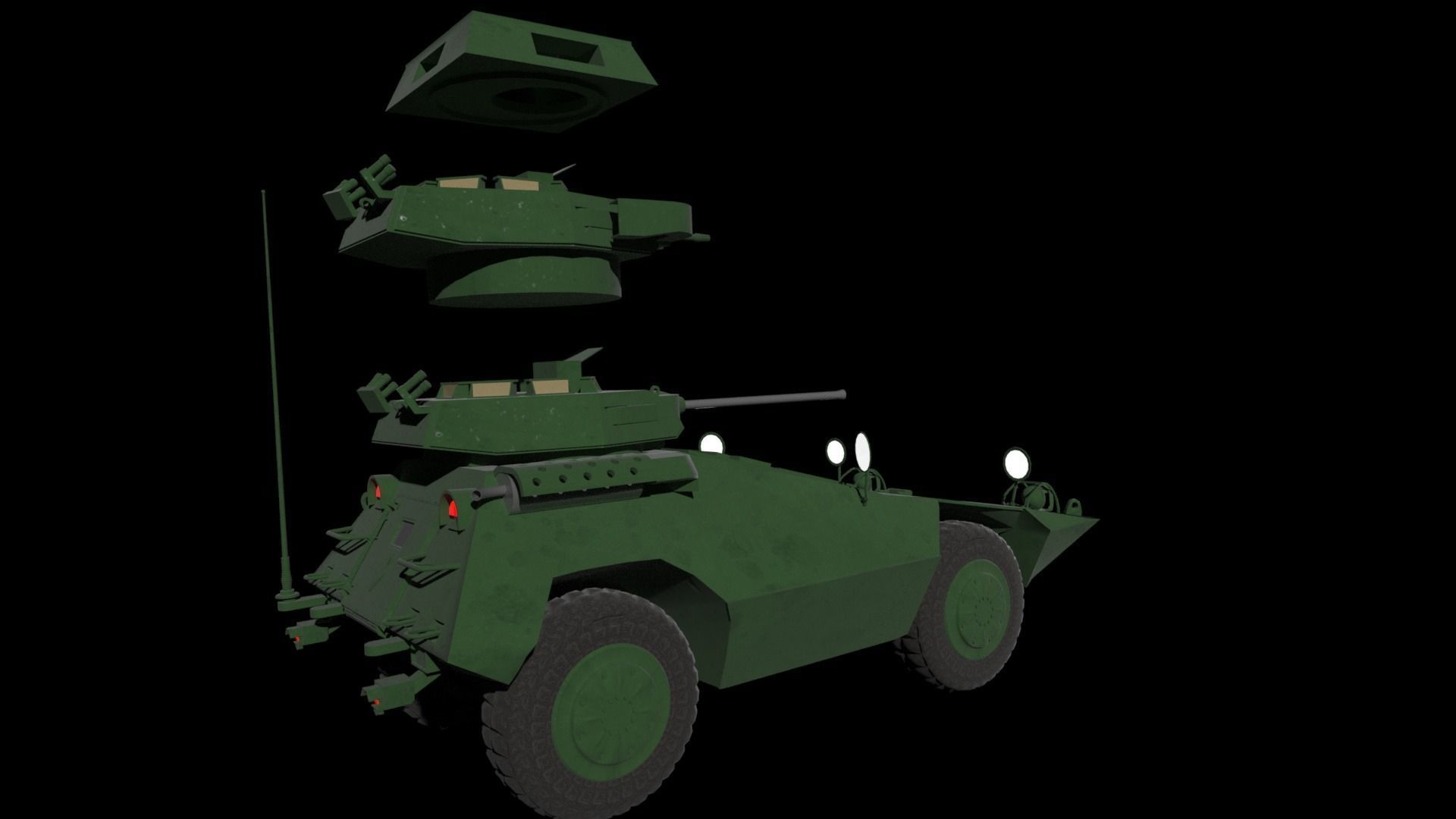 Cadillac Gage Commando Scout 3D model | CGTrader