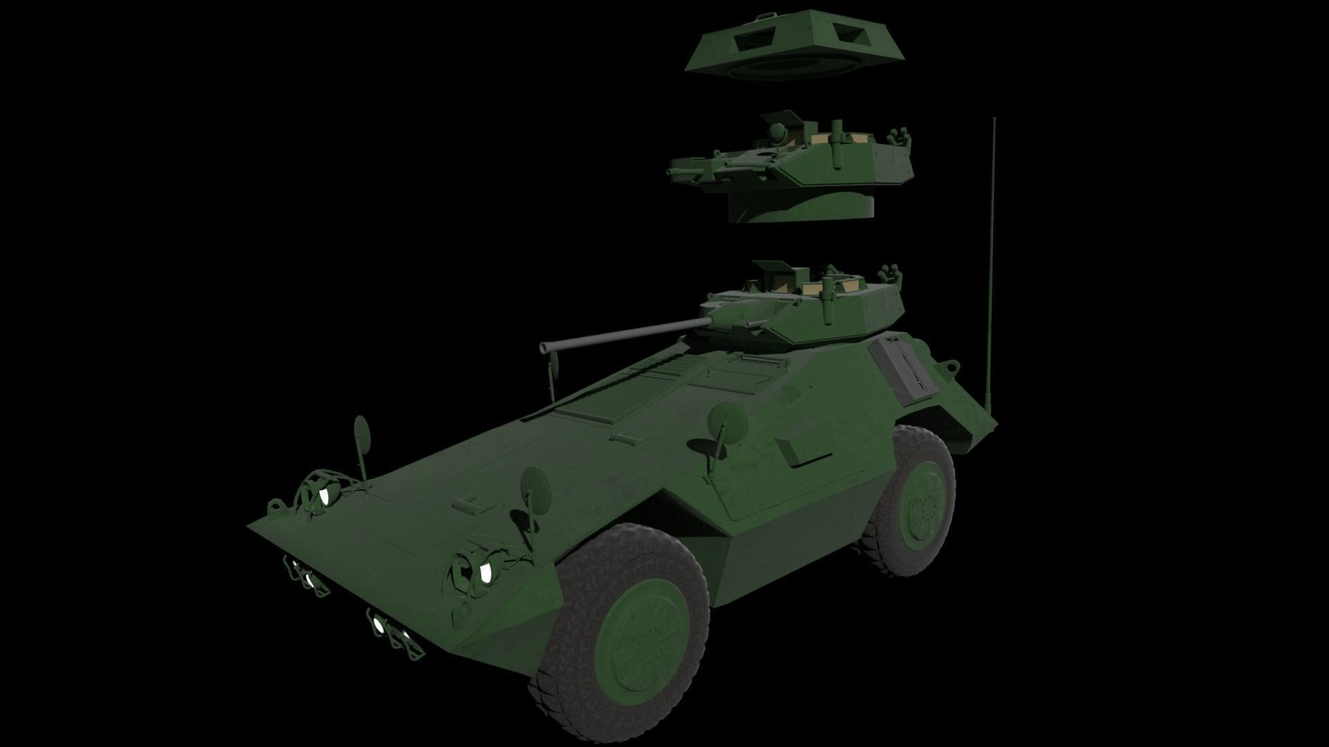 Cadillac Gage Commando Scout 3D model | CGTrader