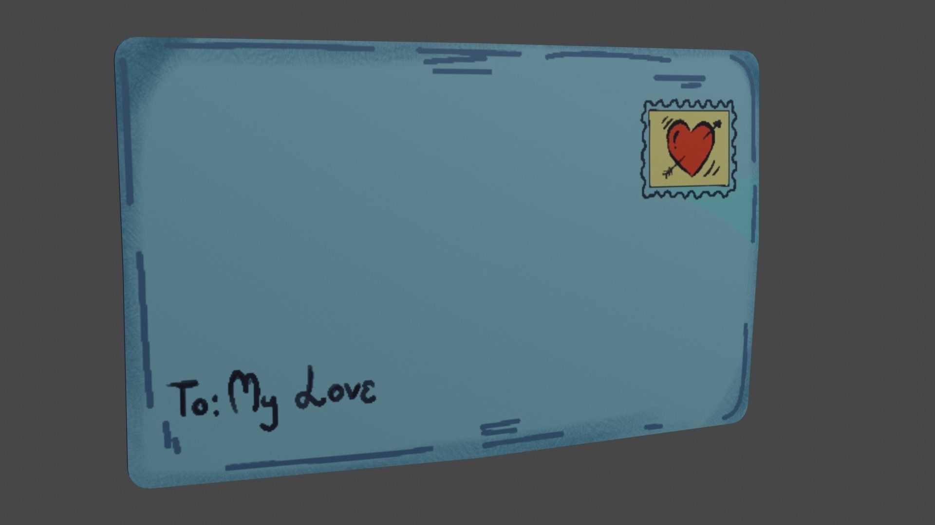 3D model Valentines Love Letter VR / AR / low-poly | CGTrader