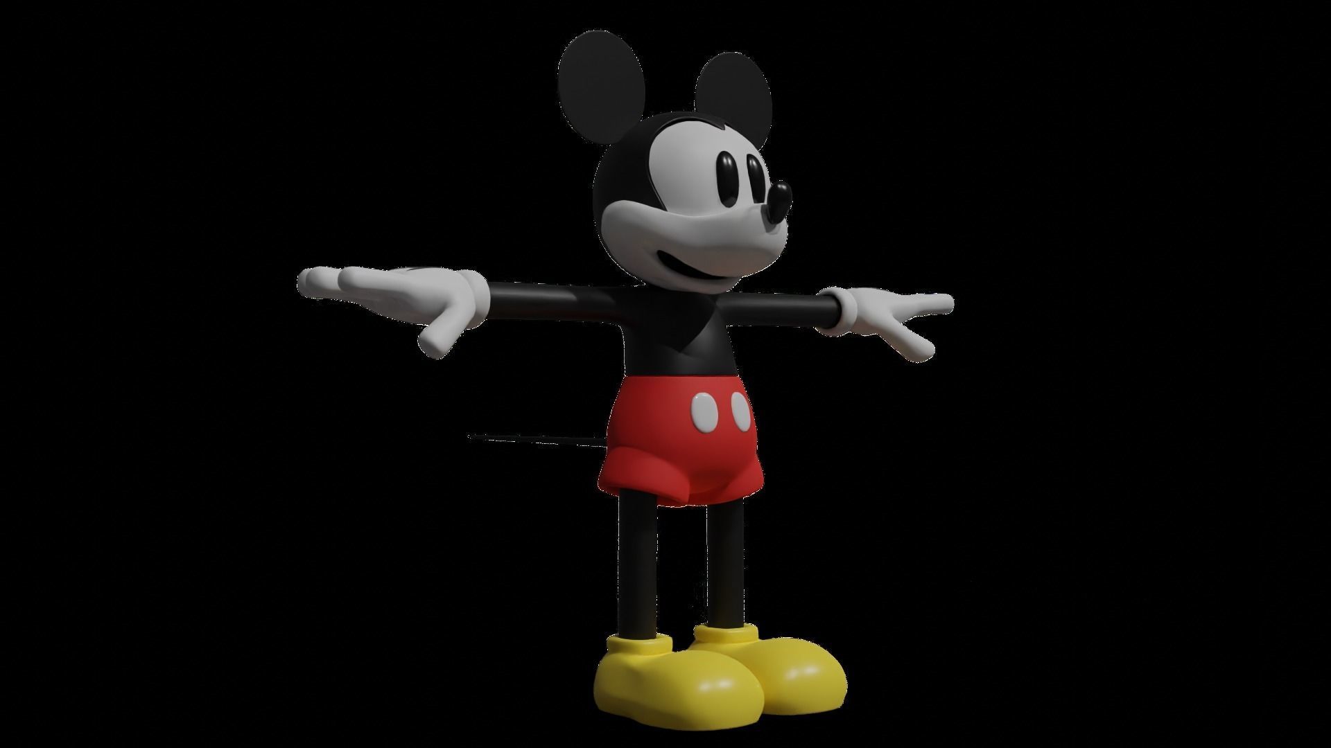Mickey Mouse 3D model rigged | CGTrader