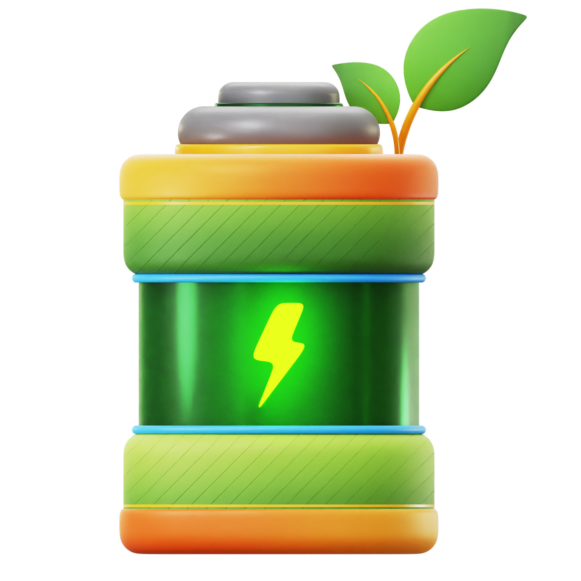 3D model 3D Smart Tech Eco Battery VR / AR / low-poly | CGTrader