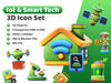 3D model IOT Smart Technologies Icon Pack 3D Model VR / AR / low-poly ...