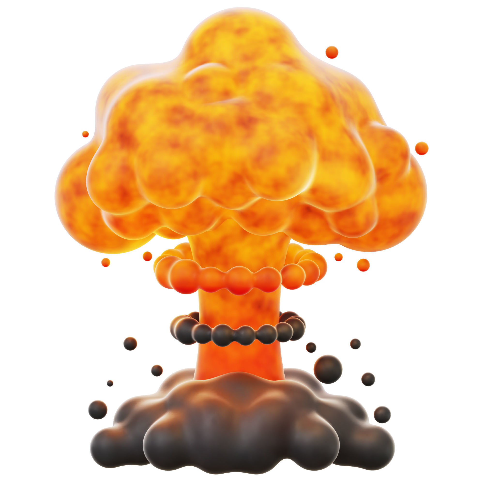 3D model 3D Army Explosion VR / AR / low-poly | CGTrader