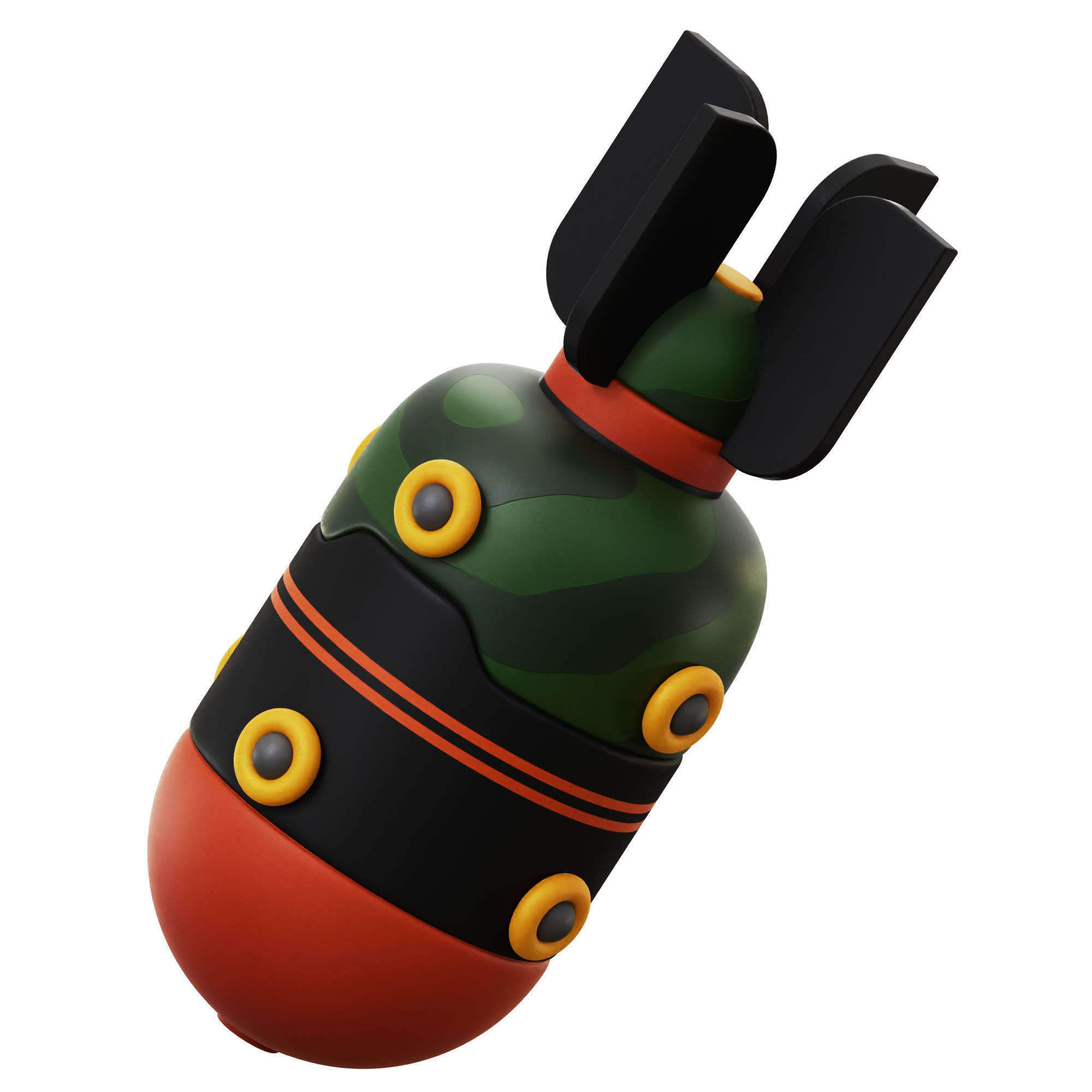 3D model 3D Army Air Bomb VR / AR / low-poly | CGTrader