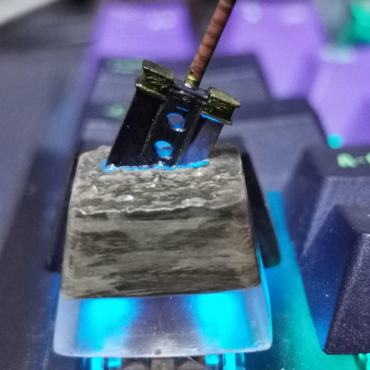 Keycap Final Fantasy FF Buster sword 3D model 3D printable | CGTrader