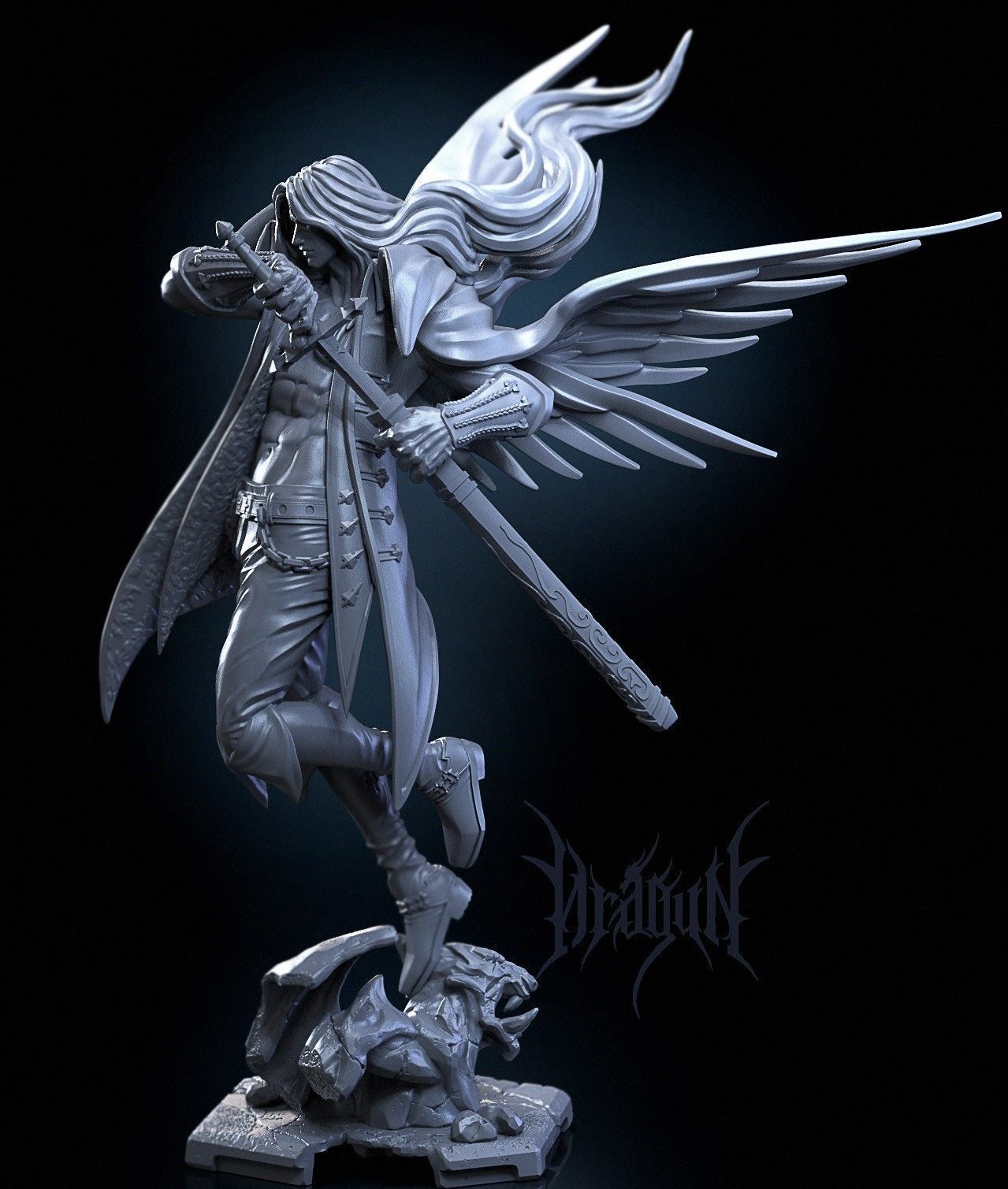 Alucard character from video game devil may cry 3D model 3D printable ...