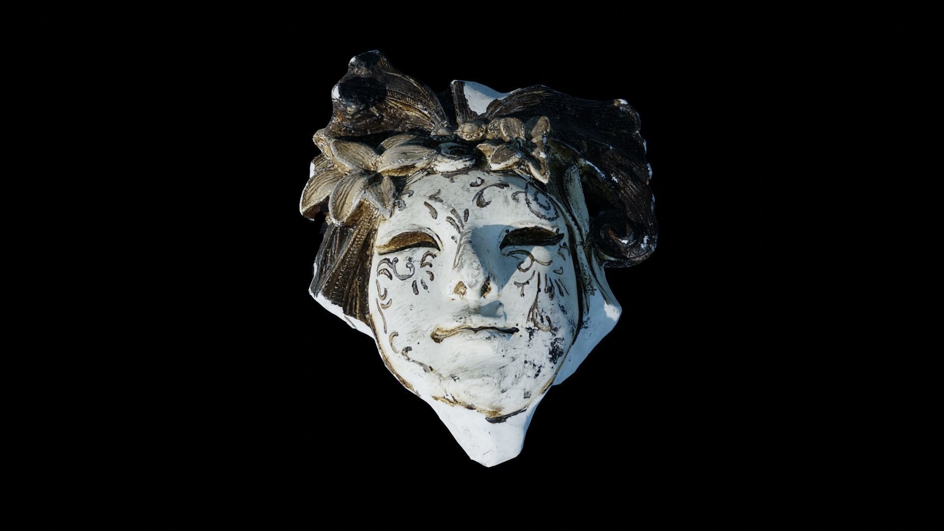 Damaged Mask 3D model | CGTrader