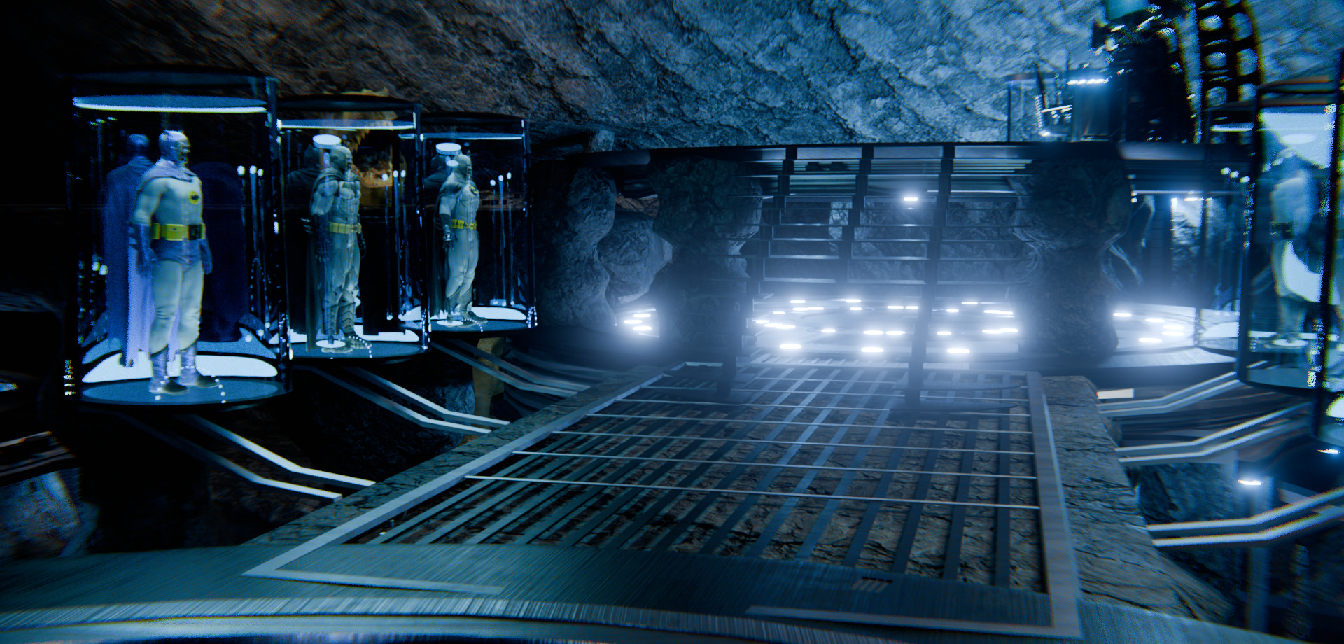 3D model Blender Batcave 3D Model Cave Scene for Animation and VR VR ...