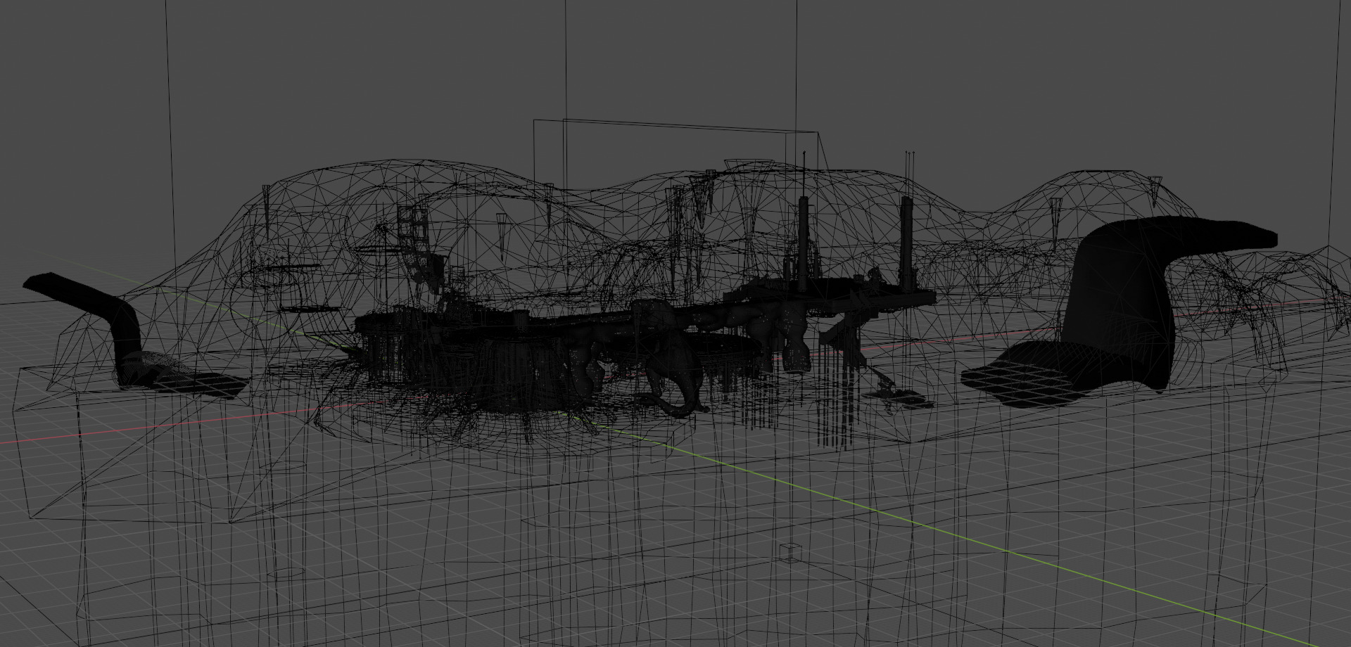 3D model Blender Batcave 3D Model Cave Scene for Animation and VR VR ...