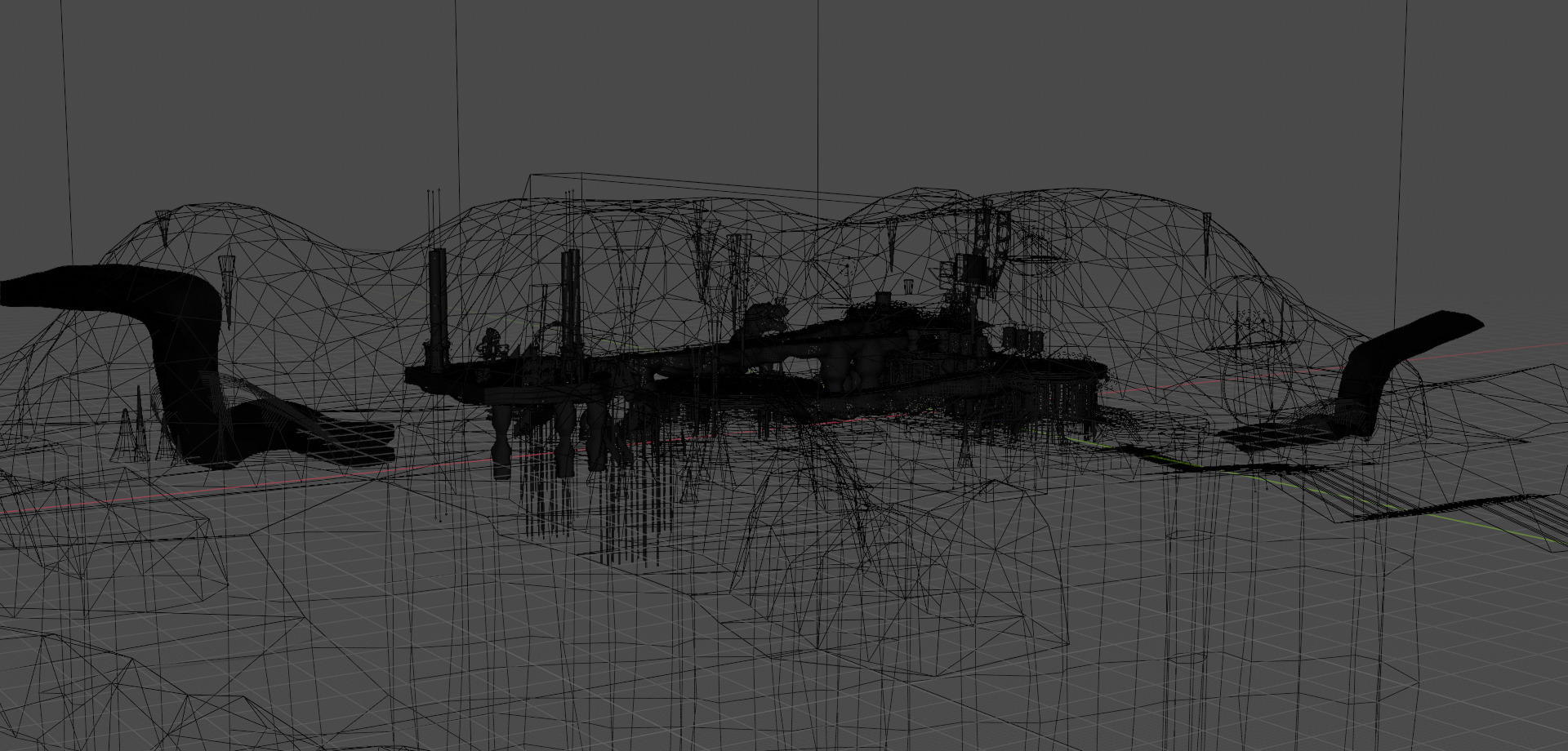 3D model Blender Batcave 3D Model Cave Scene for Animation and VR VR ...