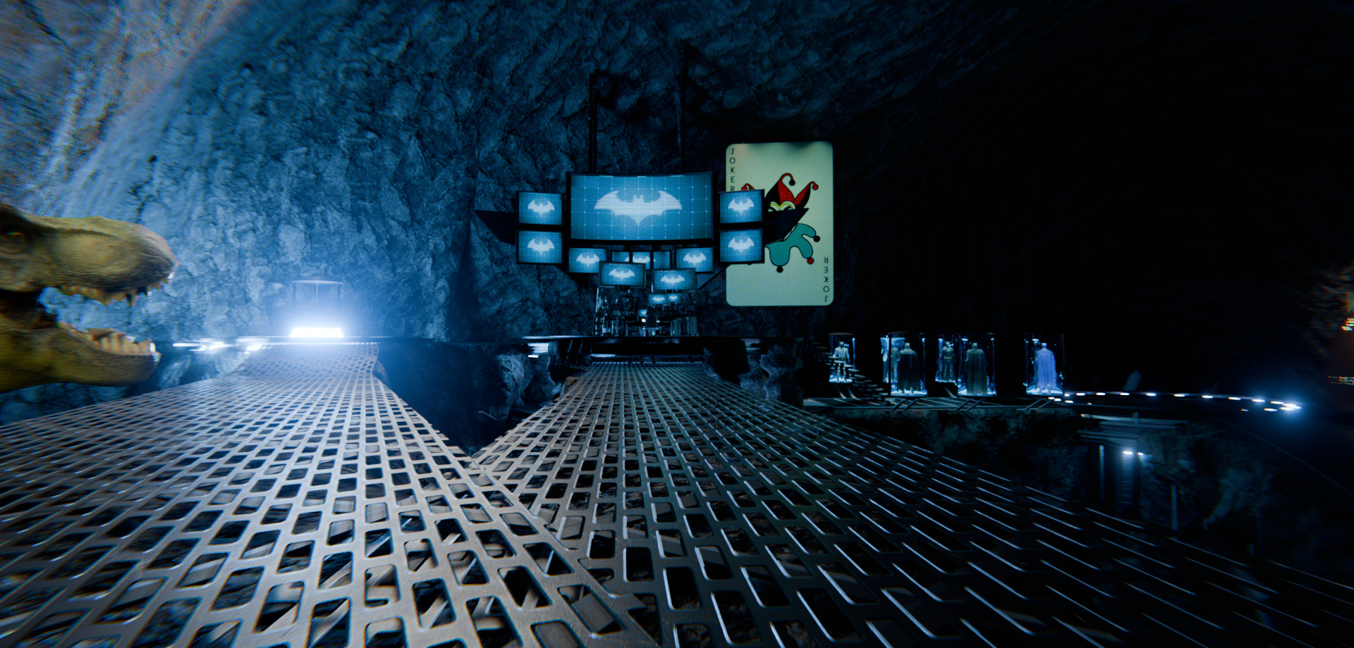 3D model Blender Batcave 3D Model Cave Scene for Animation and VR VR ...