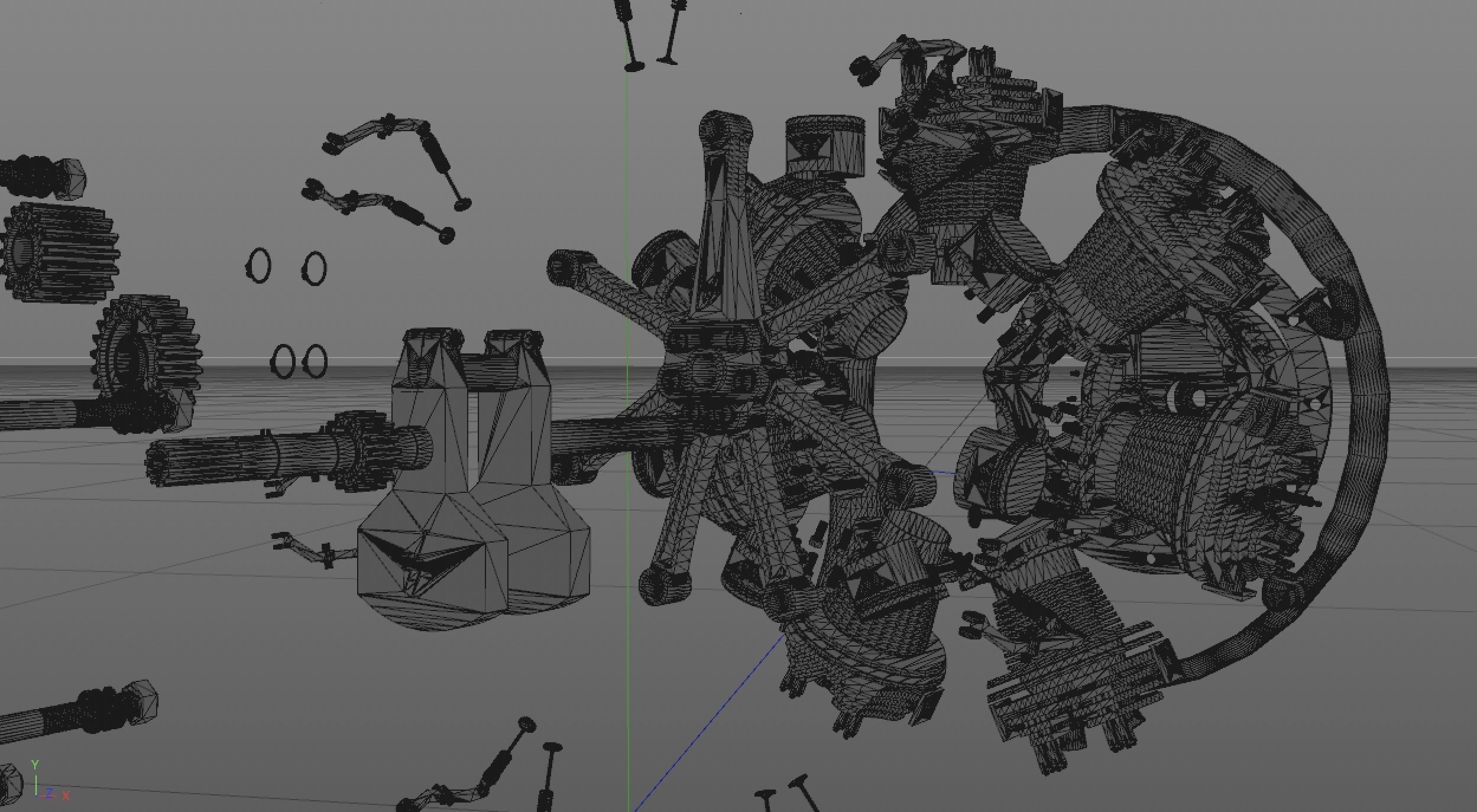 radial engine 3D model | CGTrader