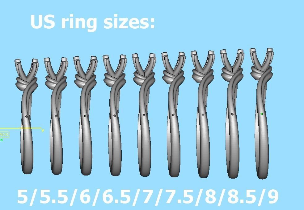 Ella Solitaire Promise Ring 4mm stone 3dprit model bypass shank 3D ...