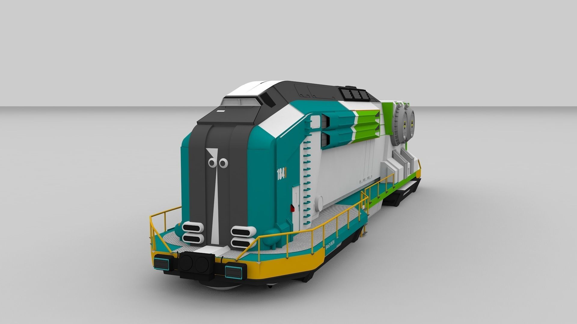 Nuclear Bullet Train 3D model | CGTrader