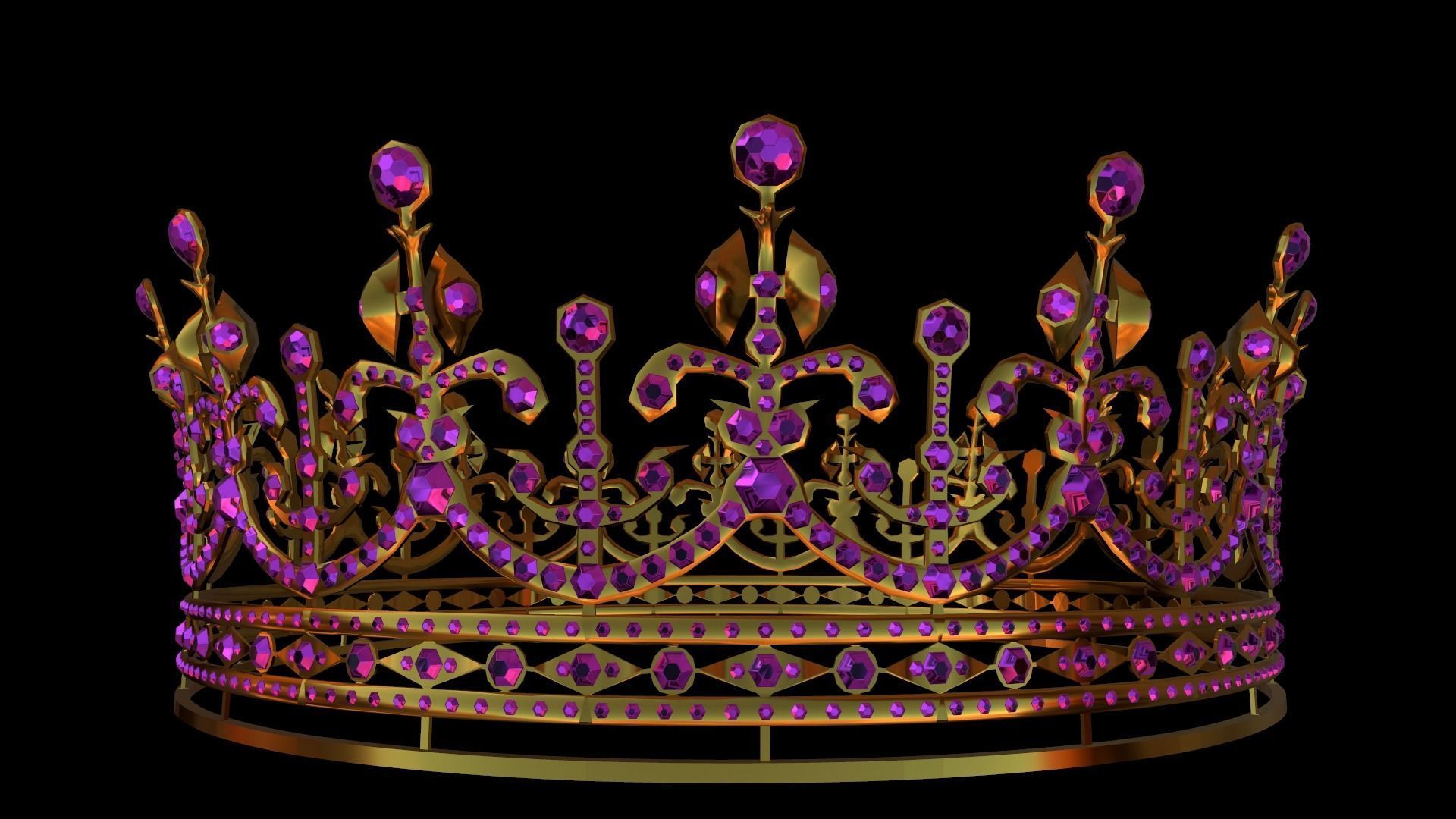 Diamond Crown free VR / AR / low-poly 3D model | CGTrader