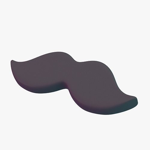 Mustache 3D model | CGTrader