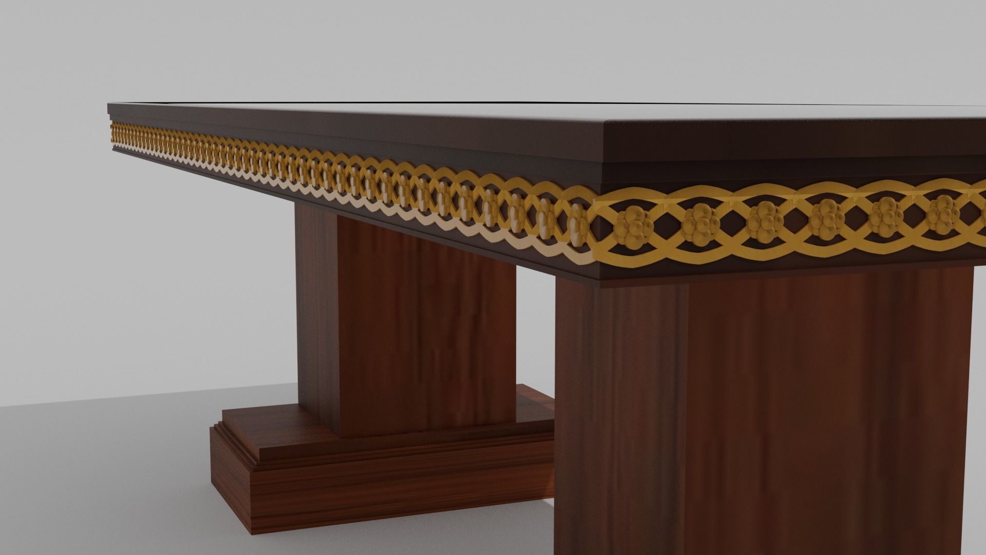 Balinese Meeting table - Meja Kerja Bali 3D model | CGTrader