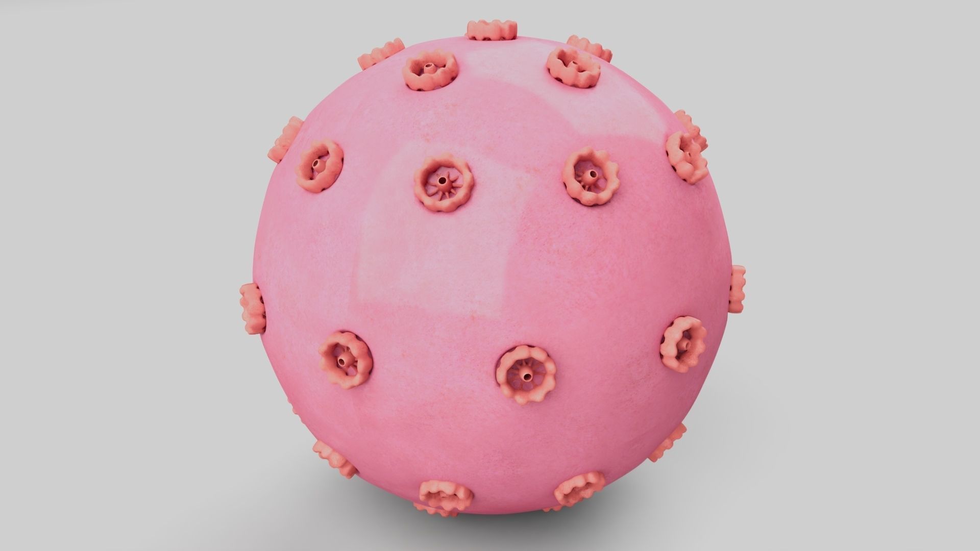 3D Nucleus ball with holes 3D model | CGTrader