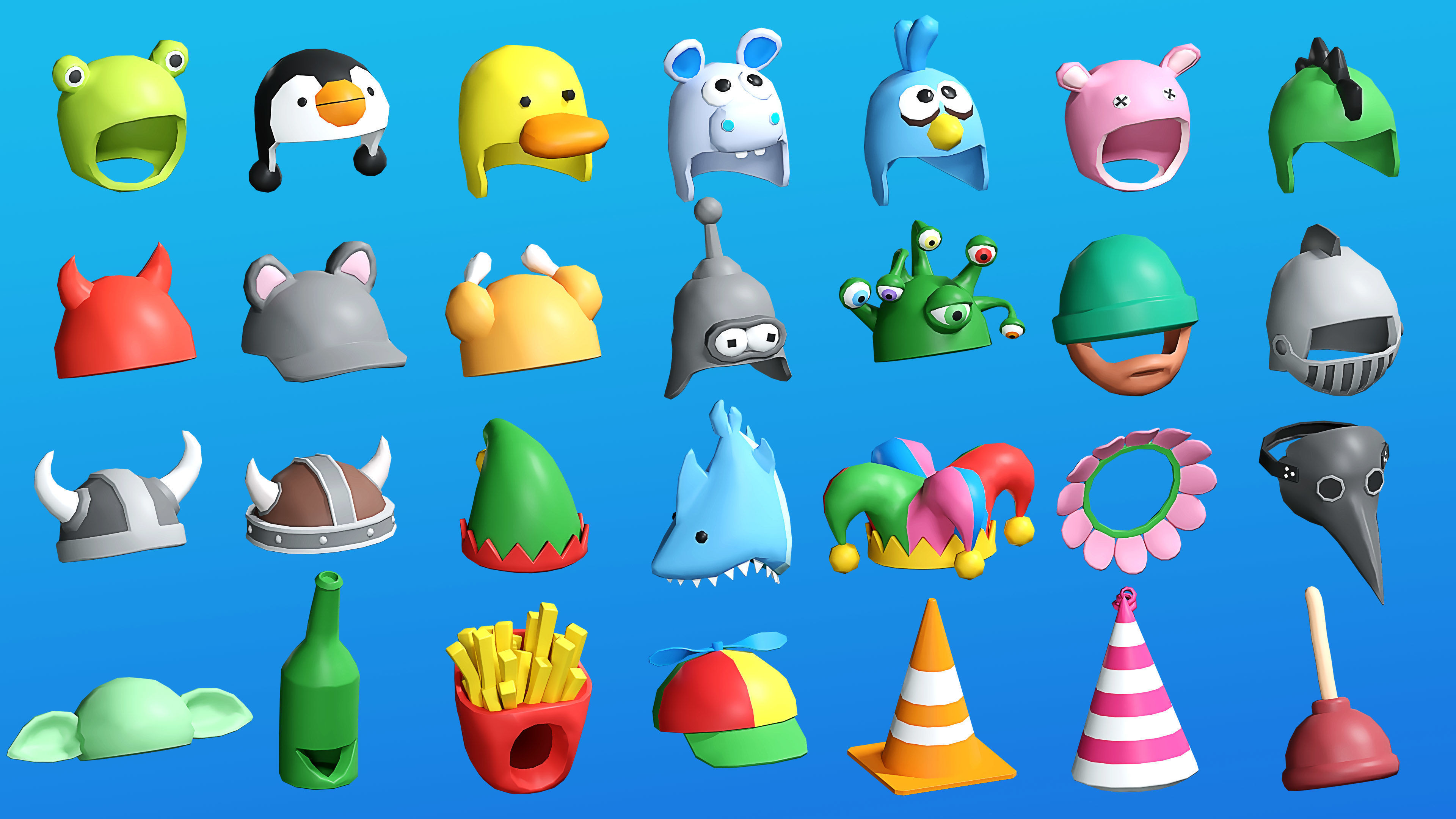 3D model Funny Characters VR / AR / low-poly | CGTrader