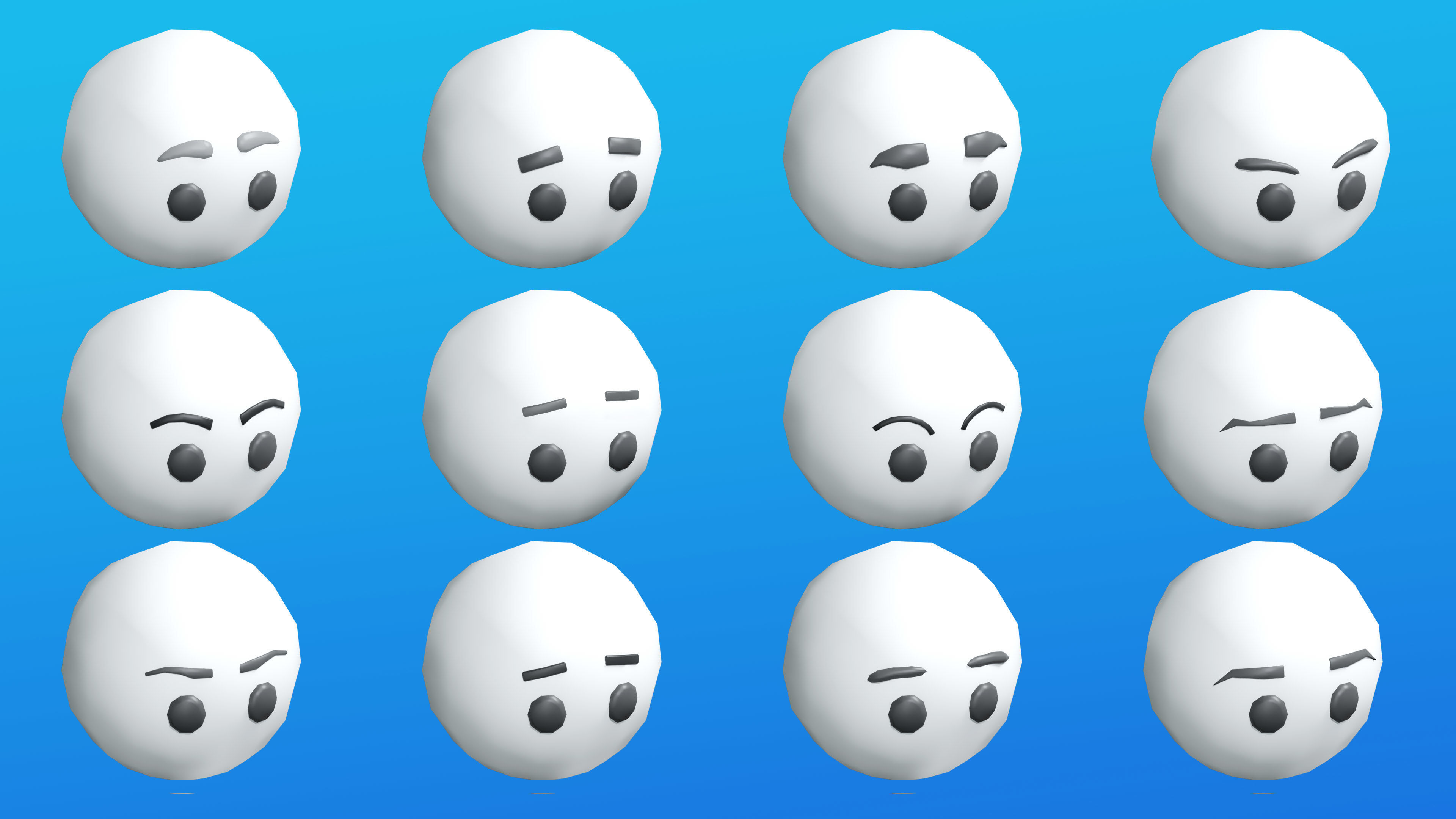 3D model Funny Characters VR / AR / low-poly | CGTrader