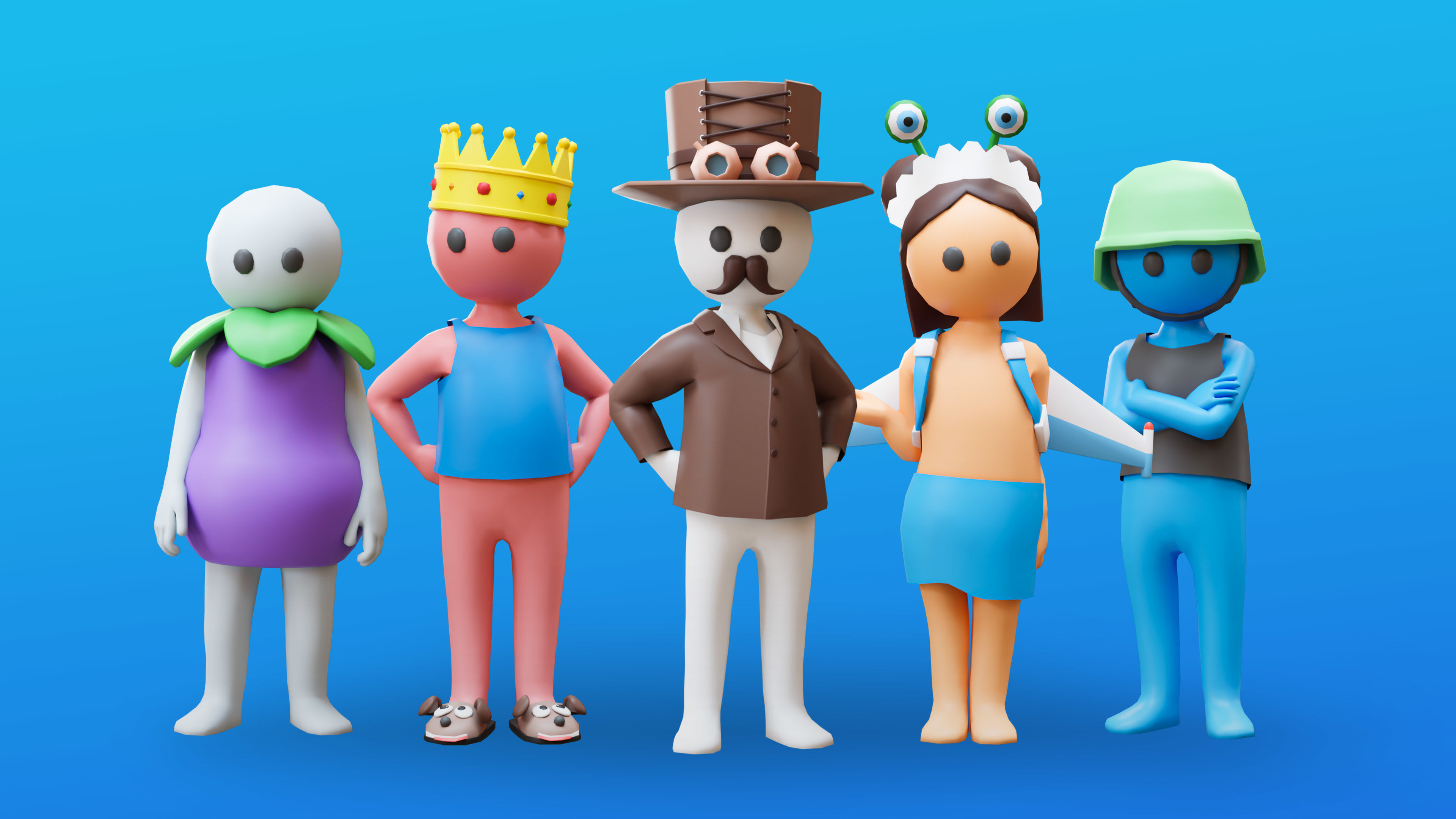 3D model Funny Characters VR / AR / low-poly | CGTrader
