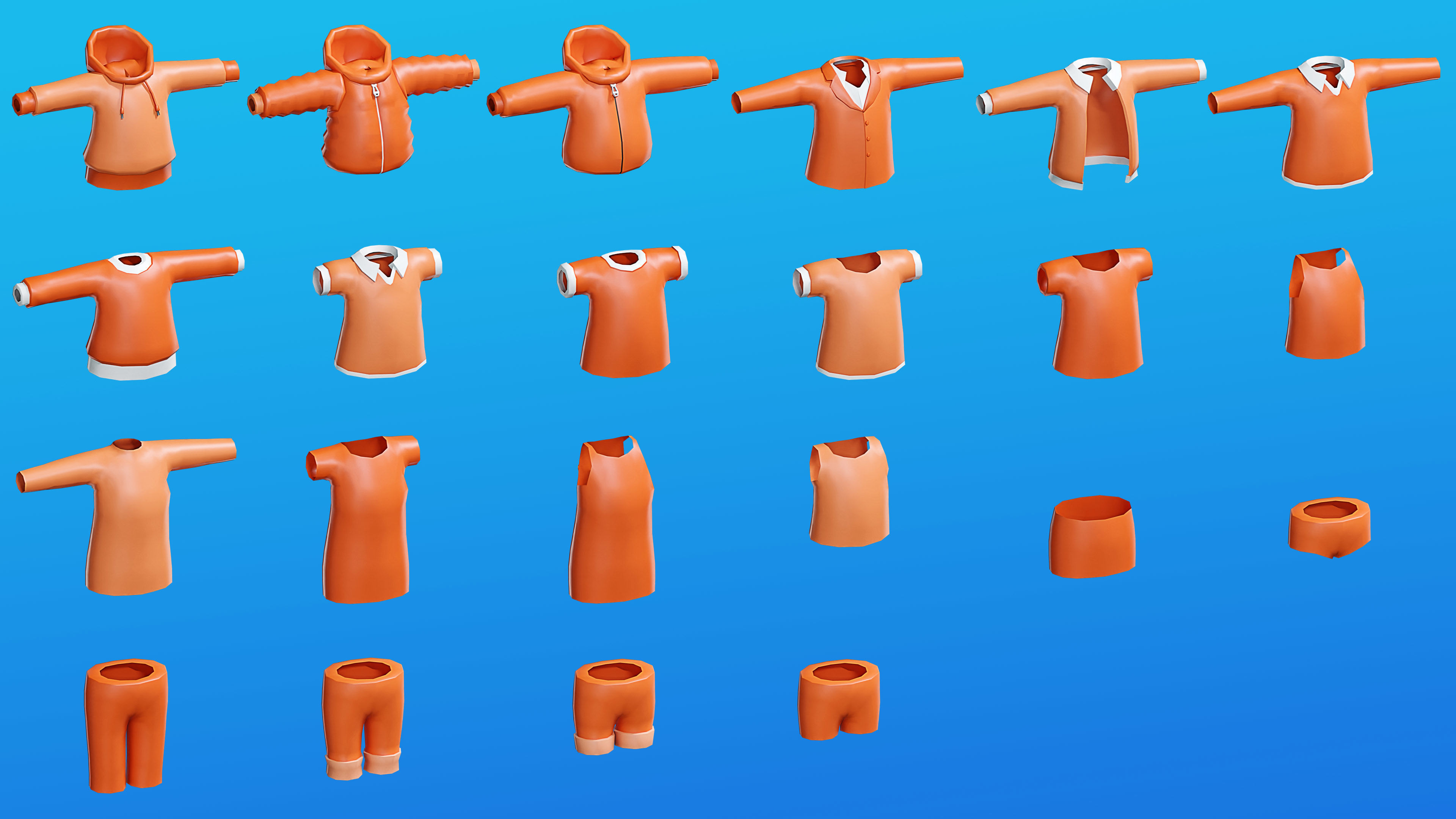 3D model Funny Characters VR / AR / low-poly | CGTrader