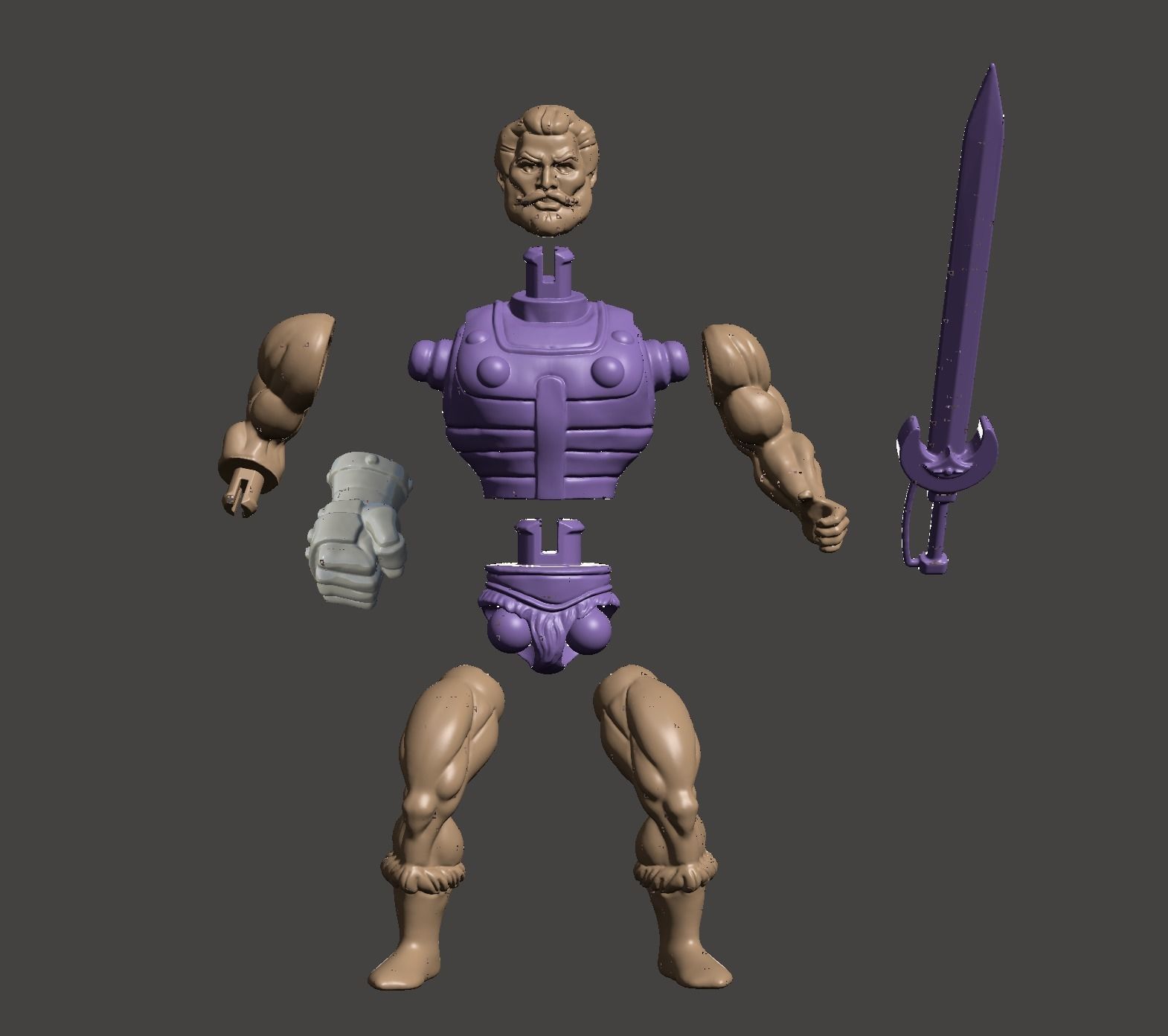FISTO FILMATION -MASTERS OF THE UNIVERSE 3D model 3D printable | CGTrader