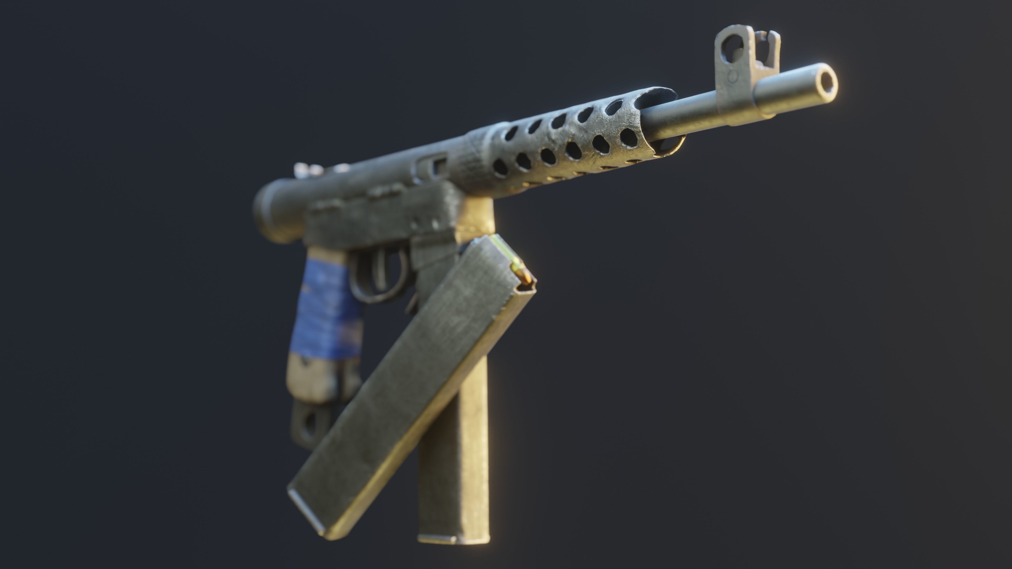 3D model Makeshift Submachine Gun VR / AR / low-poly | CGTrader