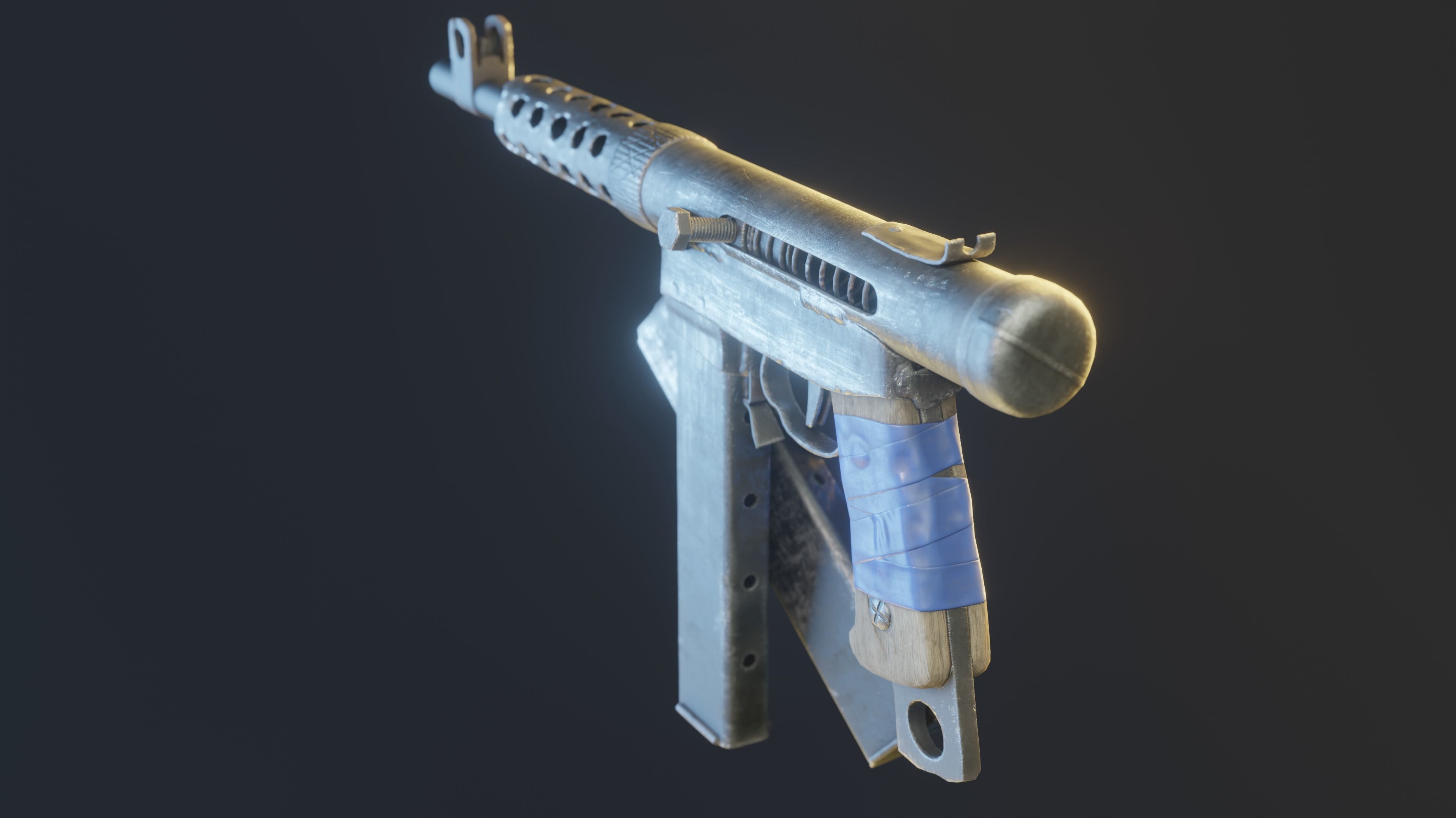 3D model Makeshift Submachine Gun VR / AR / low-poly | CGTrader