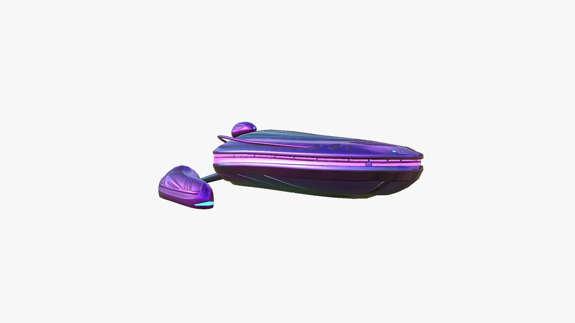 3D model Alien Spaceship UFO H04 Purple Blue - Sci Fi Spacecraft Design ...