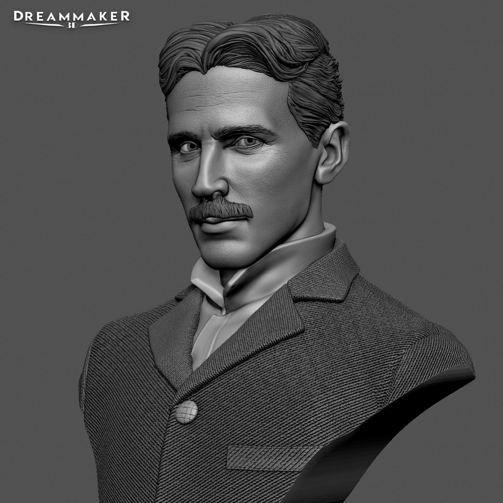 Nikola Tesla 3D model 3D printable | CGTrader